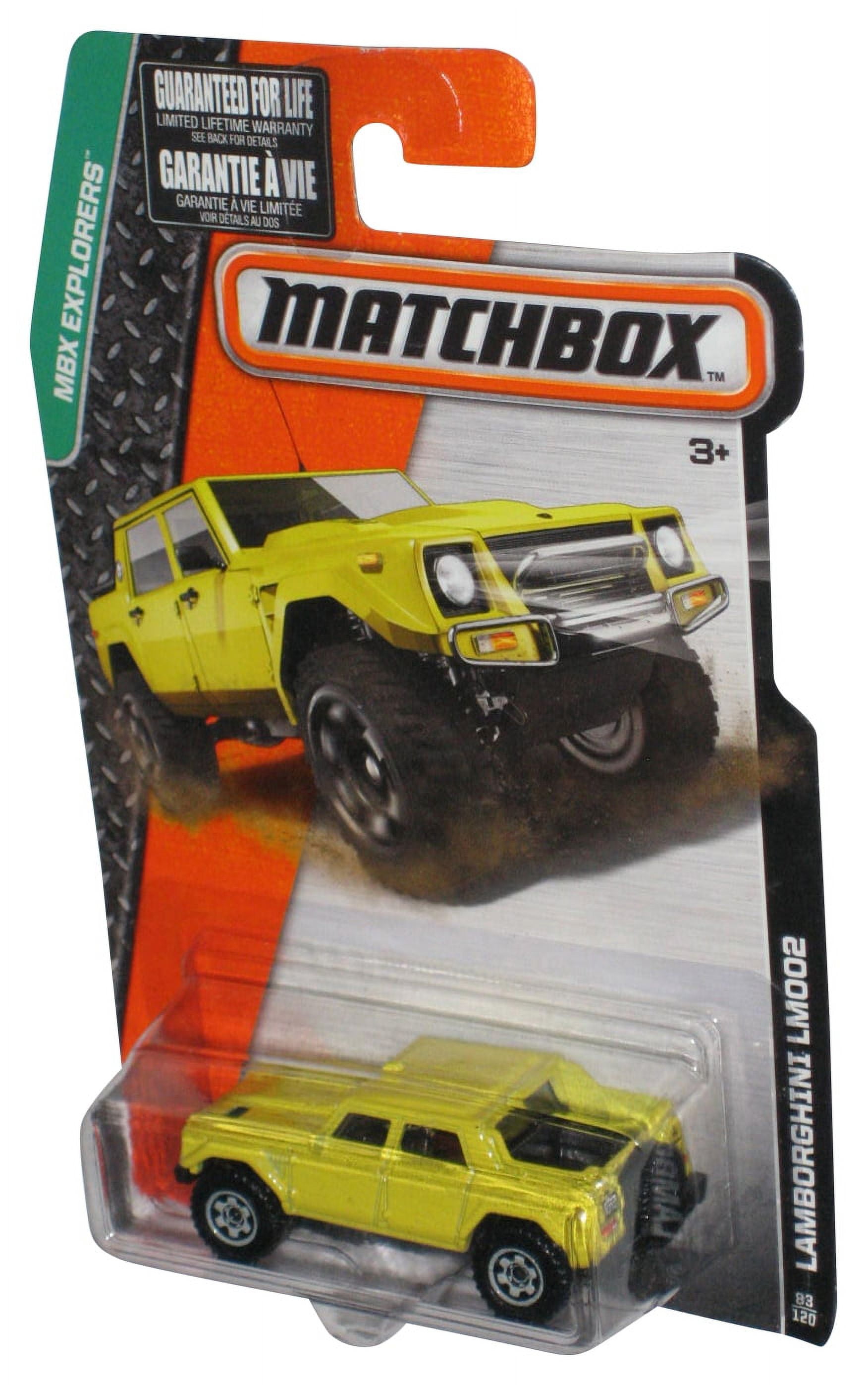 Matchbox MBX Explorers (2014) Yellow Lamborghini LM002 Toy Car 83/120 ...