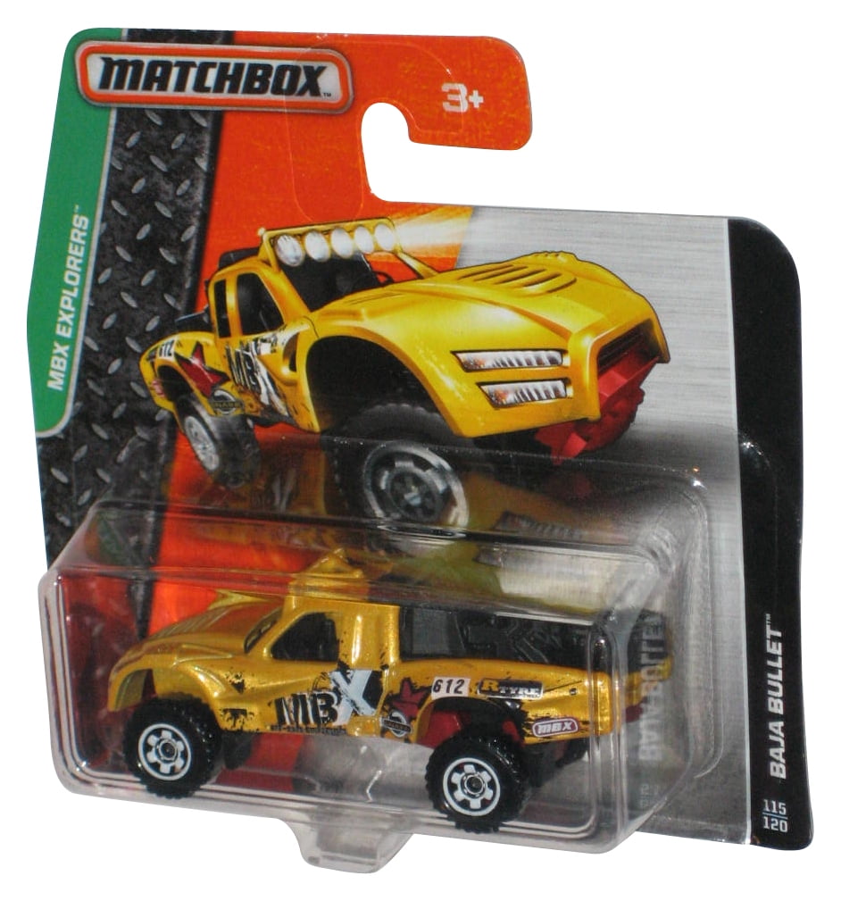 Matchbox MBX Explorers (2015) Gold Baja Bullet Toy Car 115/120 - (Short ...