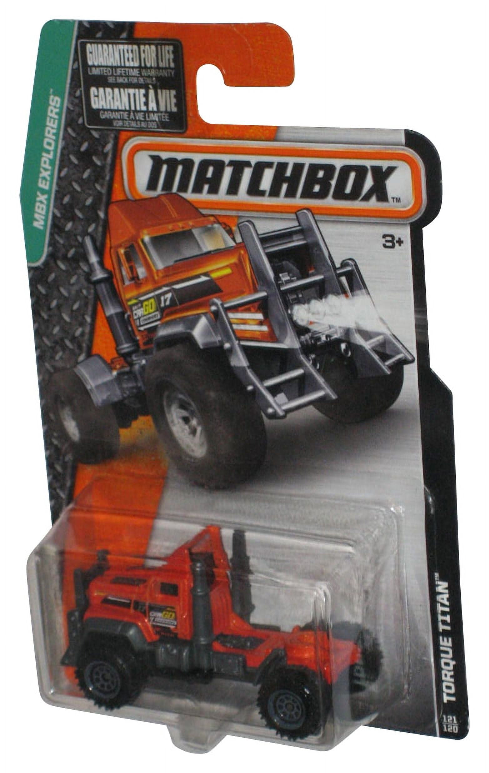 Matchbox MBX Explorers (2015) Metallic Orange Torque Titan Toy Truck ...
