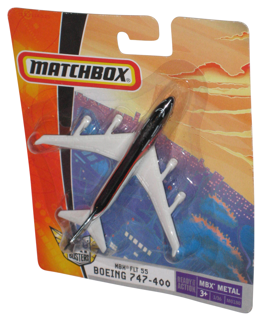 Matchbox MBX FLT 55 Boeing 747-400 (2007) Mattel Toy Plane Metal Toy ...