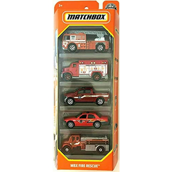 Matchbox MBX Fire Rescue 5 Pack, 1:64 Scale Vehicles - Walmart.com