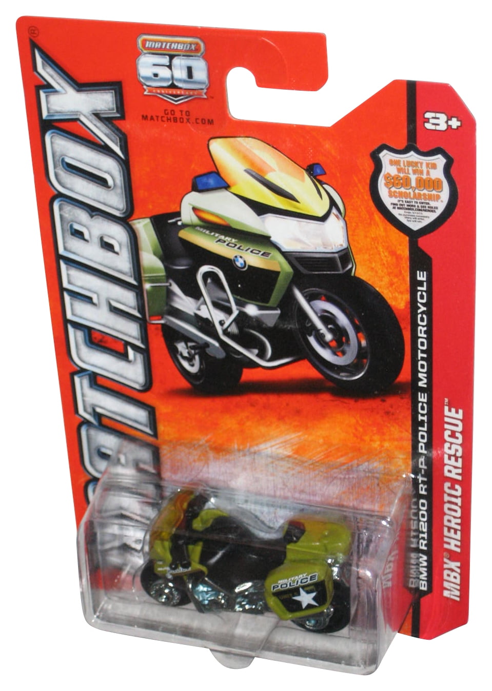 Matchbox MBX Heroic Rescue (2012) Green BMW R1200 RT-P Police ...