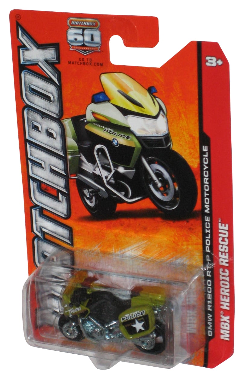 Matchbox MBX Heroic Rescue (2012) Green BMW R1200 RT-P Police ...