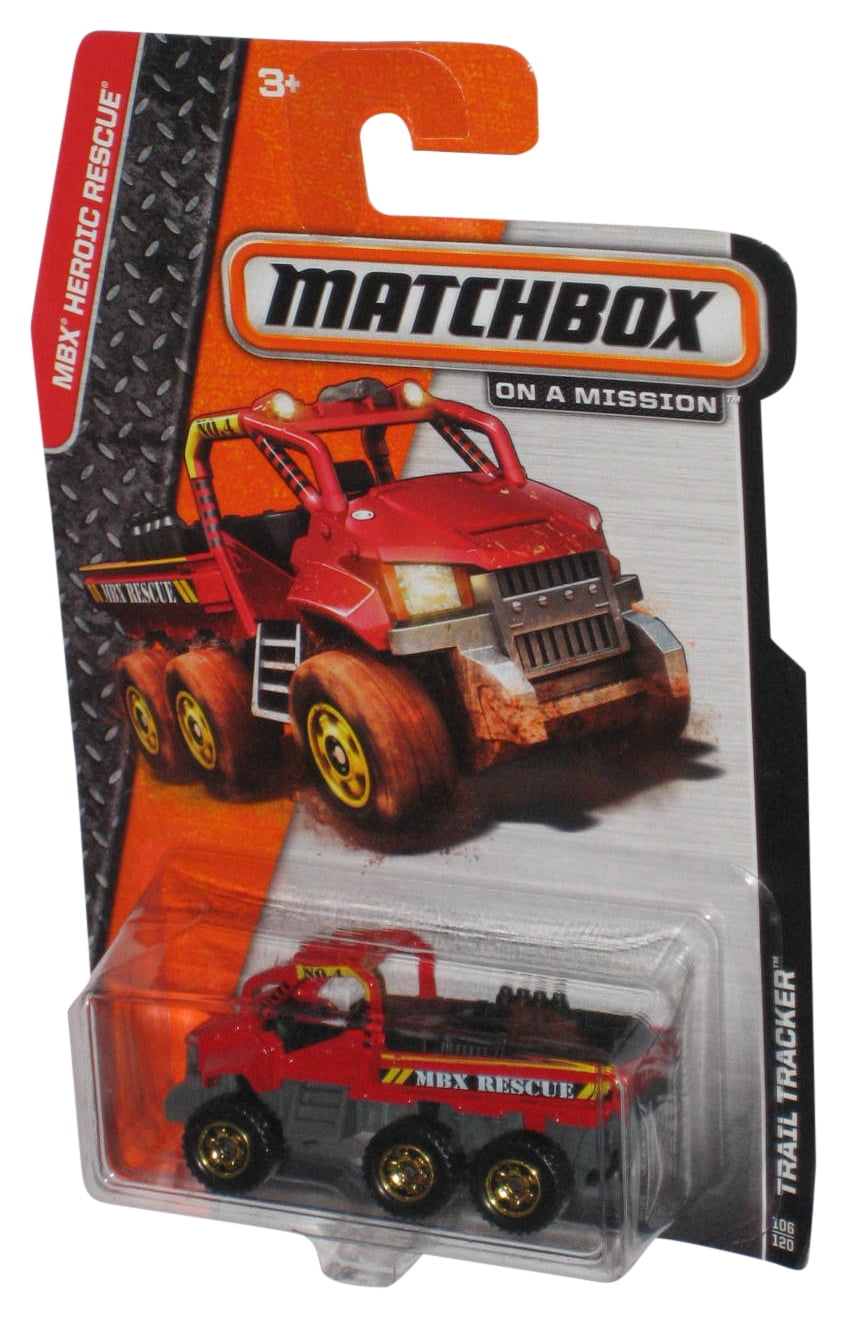 Matchbox MBX Heroic Rescue (2013) Red Trail Tracker Toy 106/120 ...