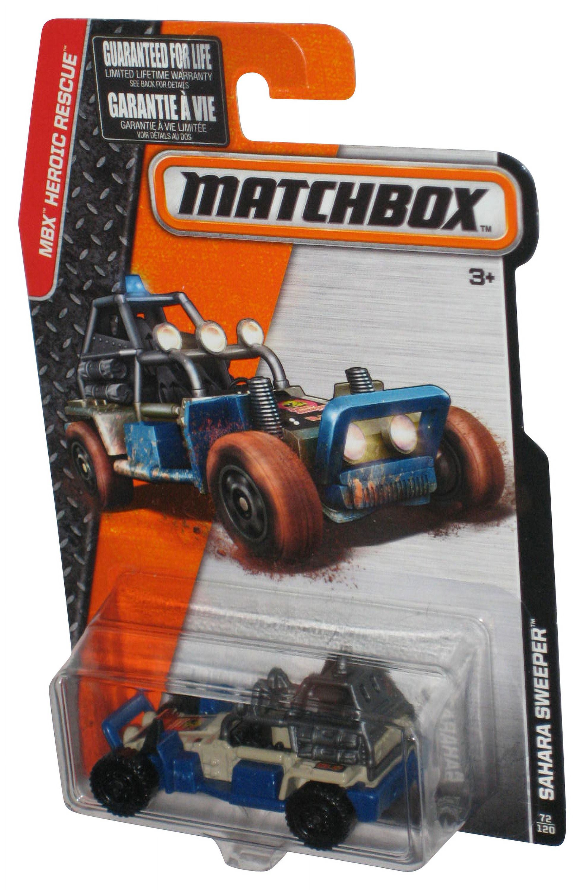 Matchbox MBX Heroic Rescue (2014) Blue Sahara Sweeper Toy Car 72/120 ...
