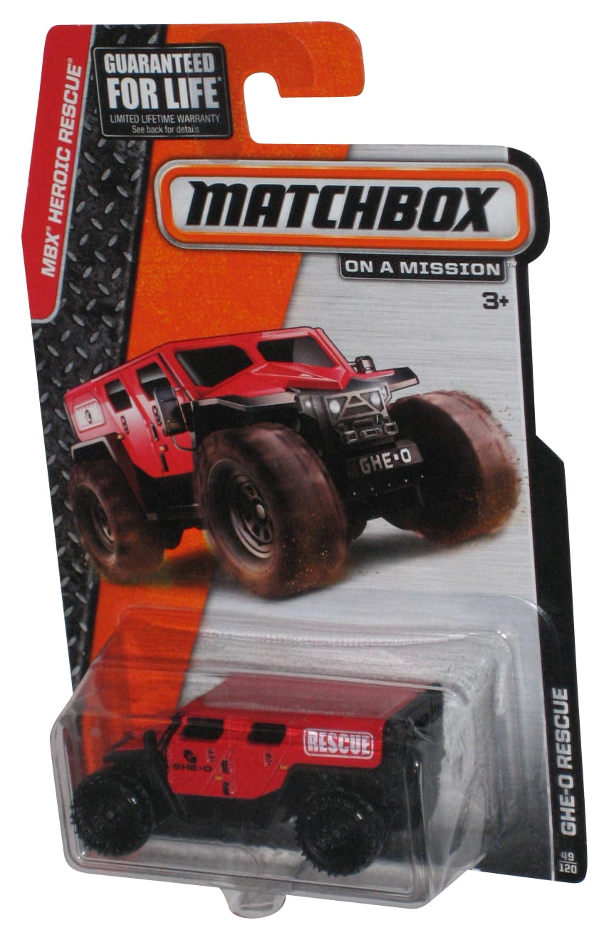 Matchbox MBX Heroic Rescue (2014) Red GHE-O Rescue Toy #49/120 ...