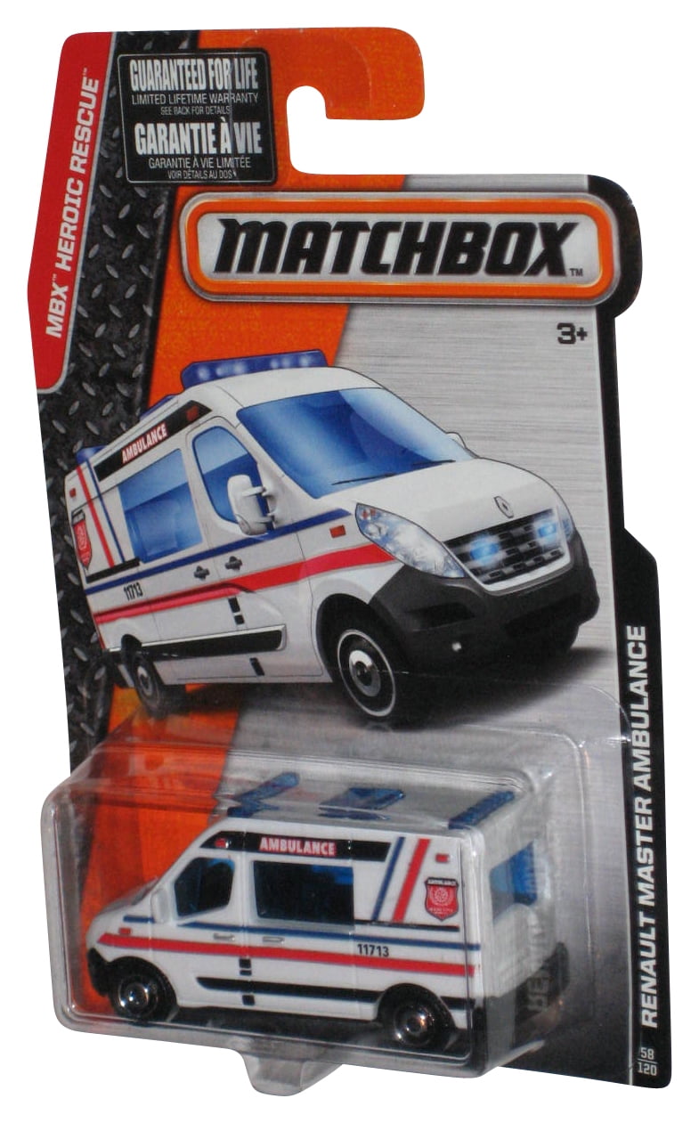 Matchbox MBX Heroic Rescue (2014) Renault Master Ambulance Toy 58/120 ...