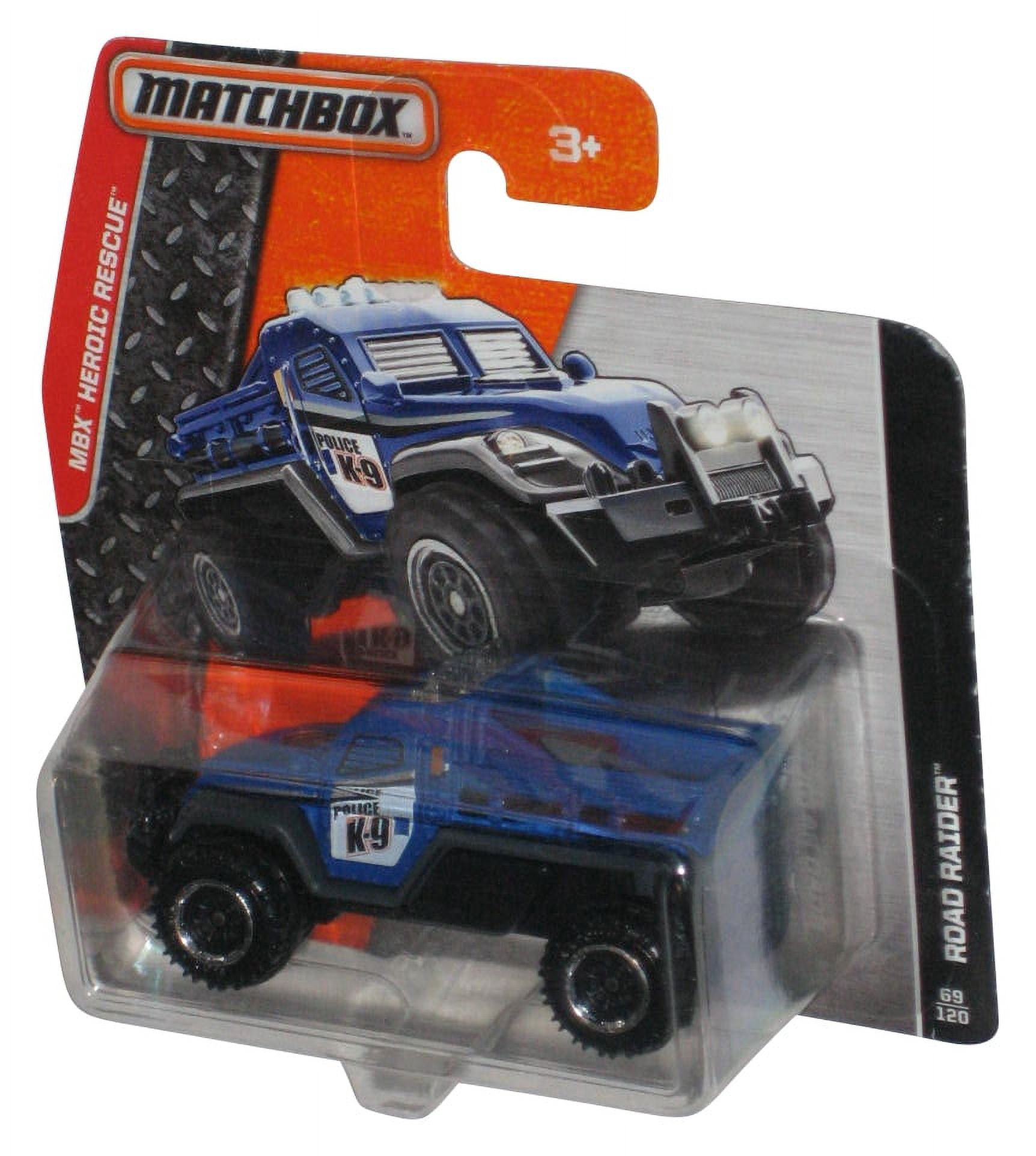 Matchbox MBX Heroic Rescue (2015) Blue & Black Road Raider Car 69/120 ...