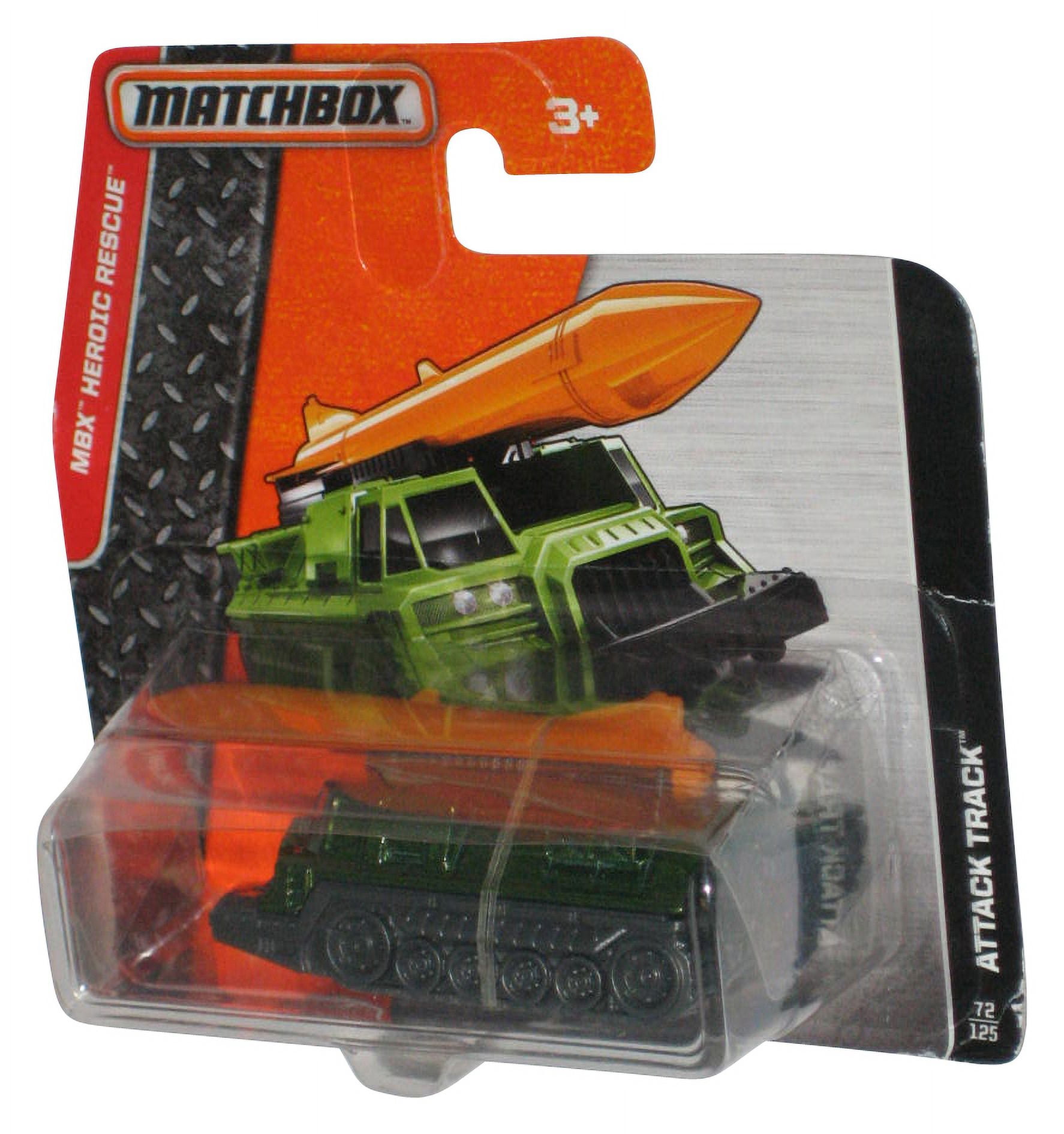 Matchbox MBX Heroic Rescue (2015) Green & Orange Attack Track 72/125 ...
