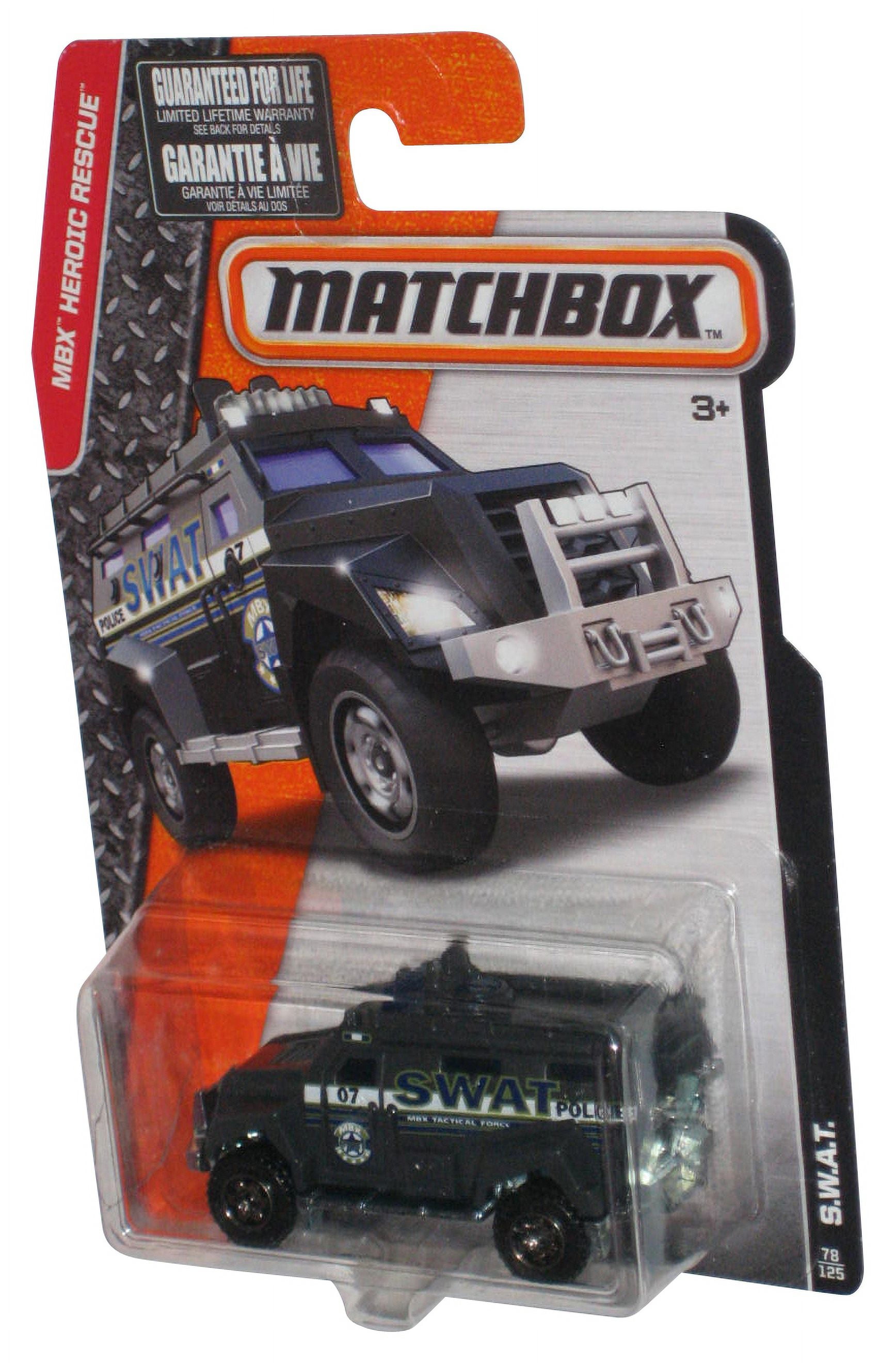 Matchbox MBX Heroic Rescue (2015) Grey SWAT Toy Vehicle 78/125 ...