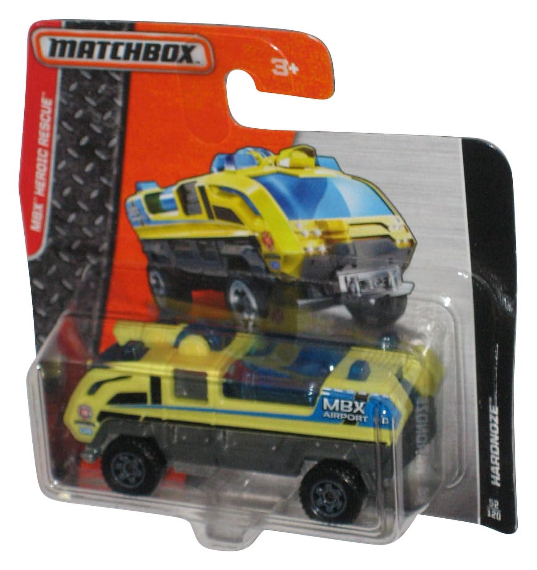 Matchbox MBX Heroic Rescue (2015) Yellow Hardnoze Toy Car 52/120 ...