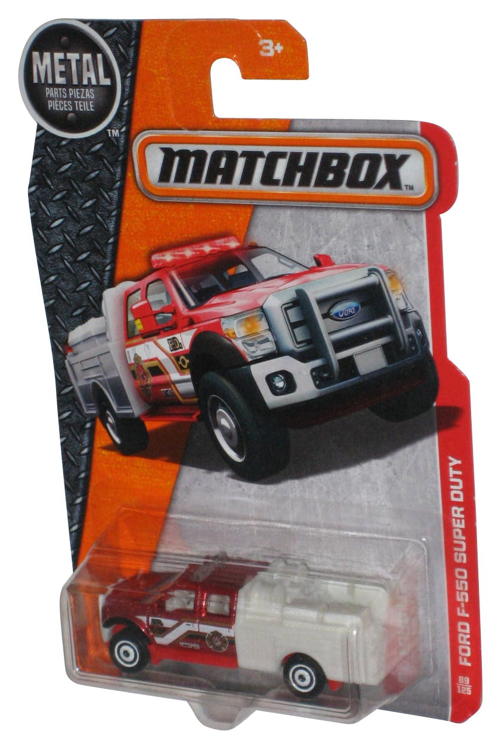 Matchbox MBX Heroic Rescue (2016) Red & White Ford F-550 Super Duty ...
