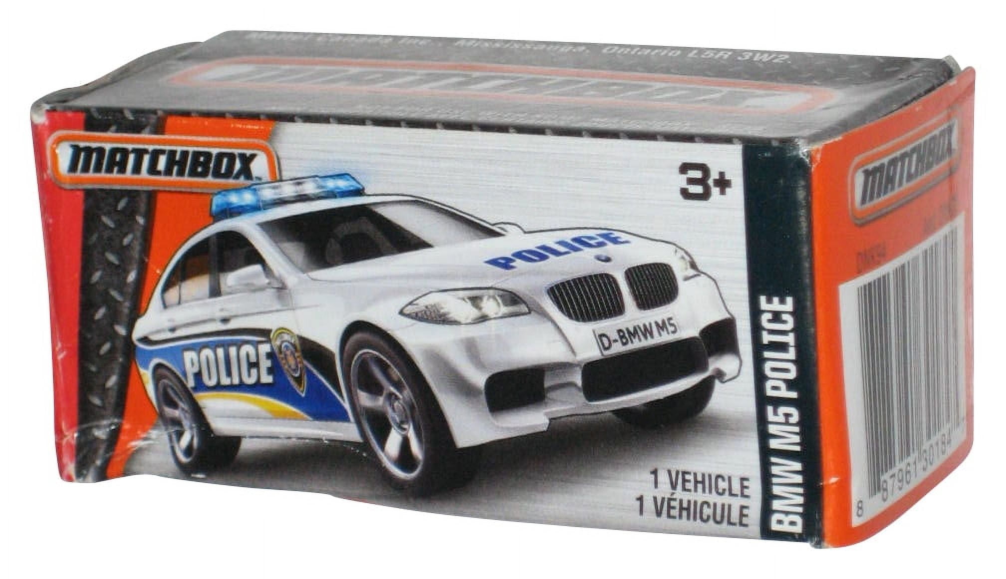 Matchbox MBX Heroic Rescue Silver BMW M5 Police (2015) Power Grabs Box ...