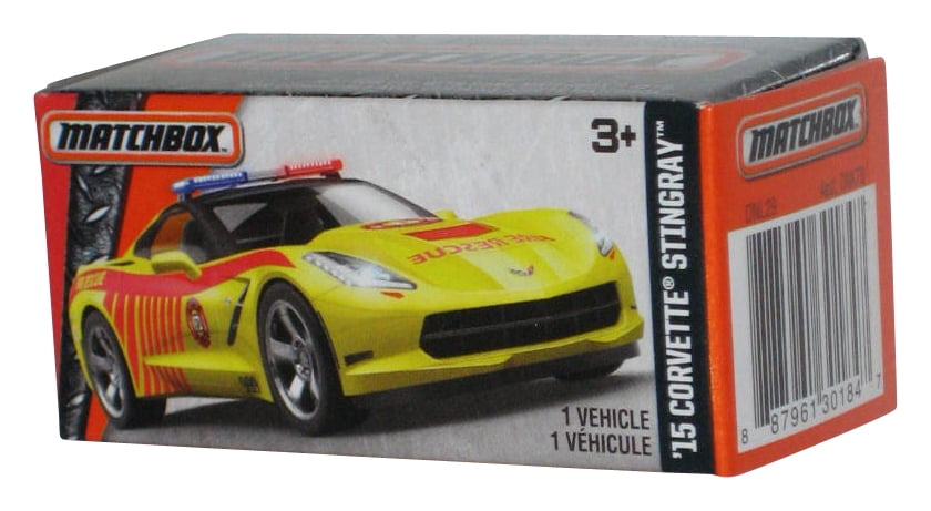 Matchbox MBX Heroic Rescue Yellow '15 Corvette Stingray (2016) Power ...