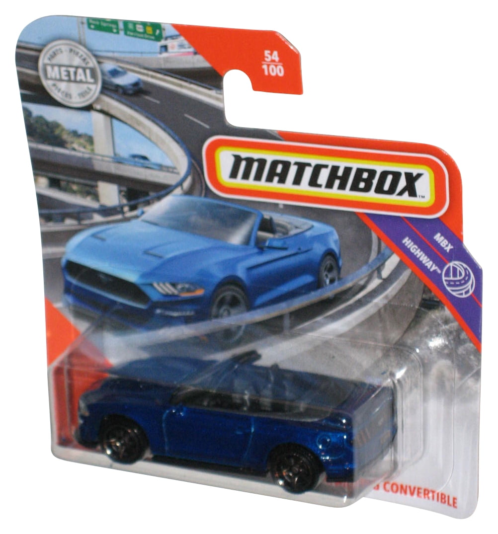 Matchbox MBX Highway (2019) Blue 2018 Ford Mustang Convertible Car 54/ ...