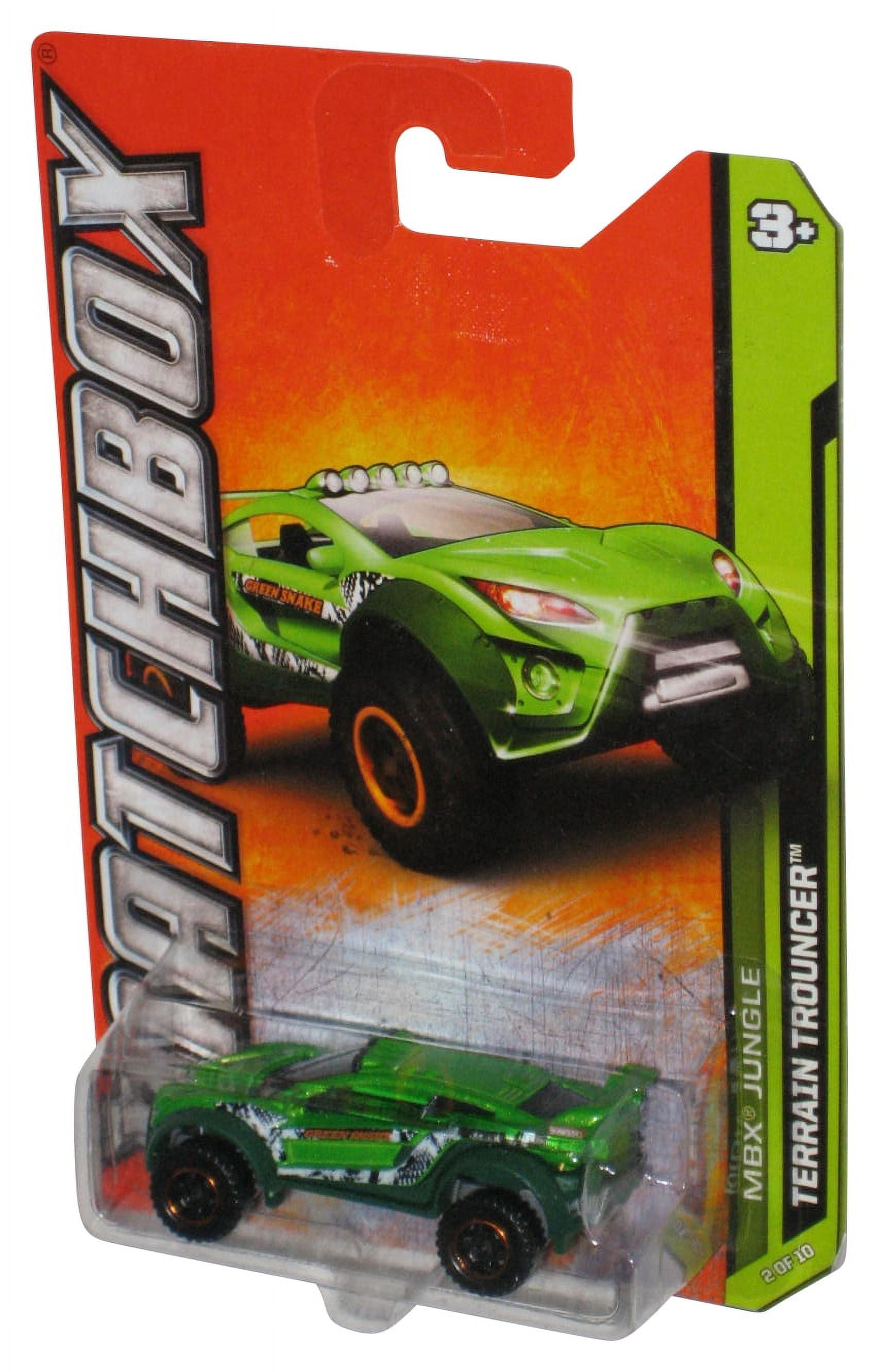 Matchbox MBX Jungle 2/10 (2011) Green Terrain Trouncer Toy Car 102/120 ...
