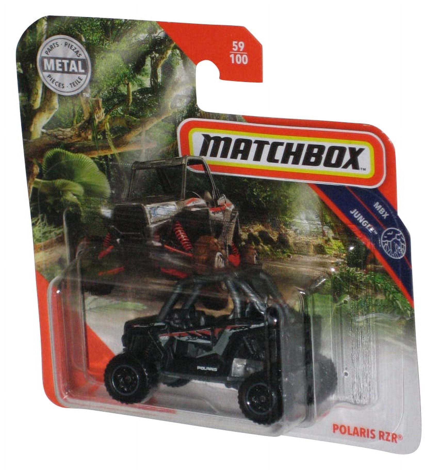 Matchbox MBX Jungle (2019) Black Polaris RZR Black Car Toy 59/100 ...