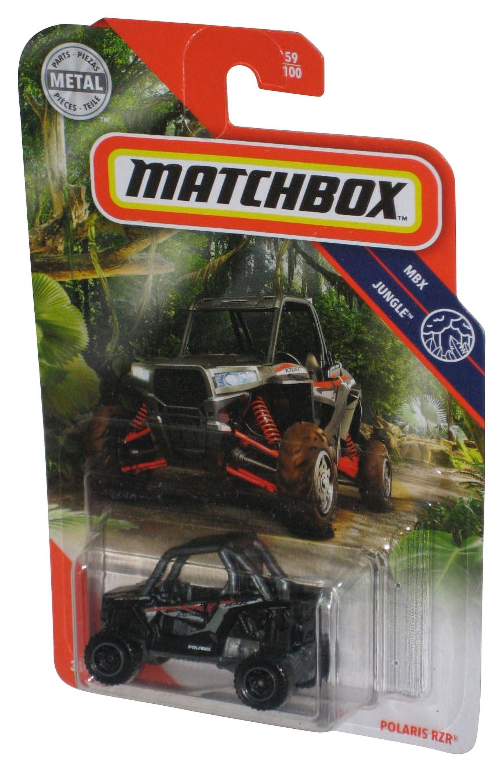 Matchbox MBX Jungle (2019) Black Polaris RZR Black Car Toy 59/100 ...