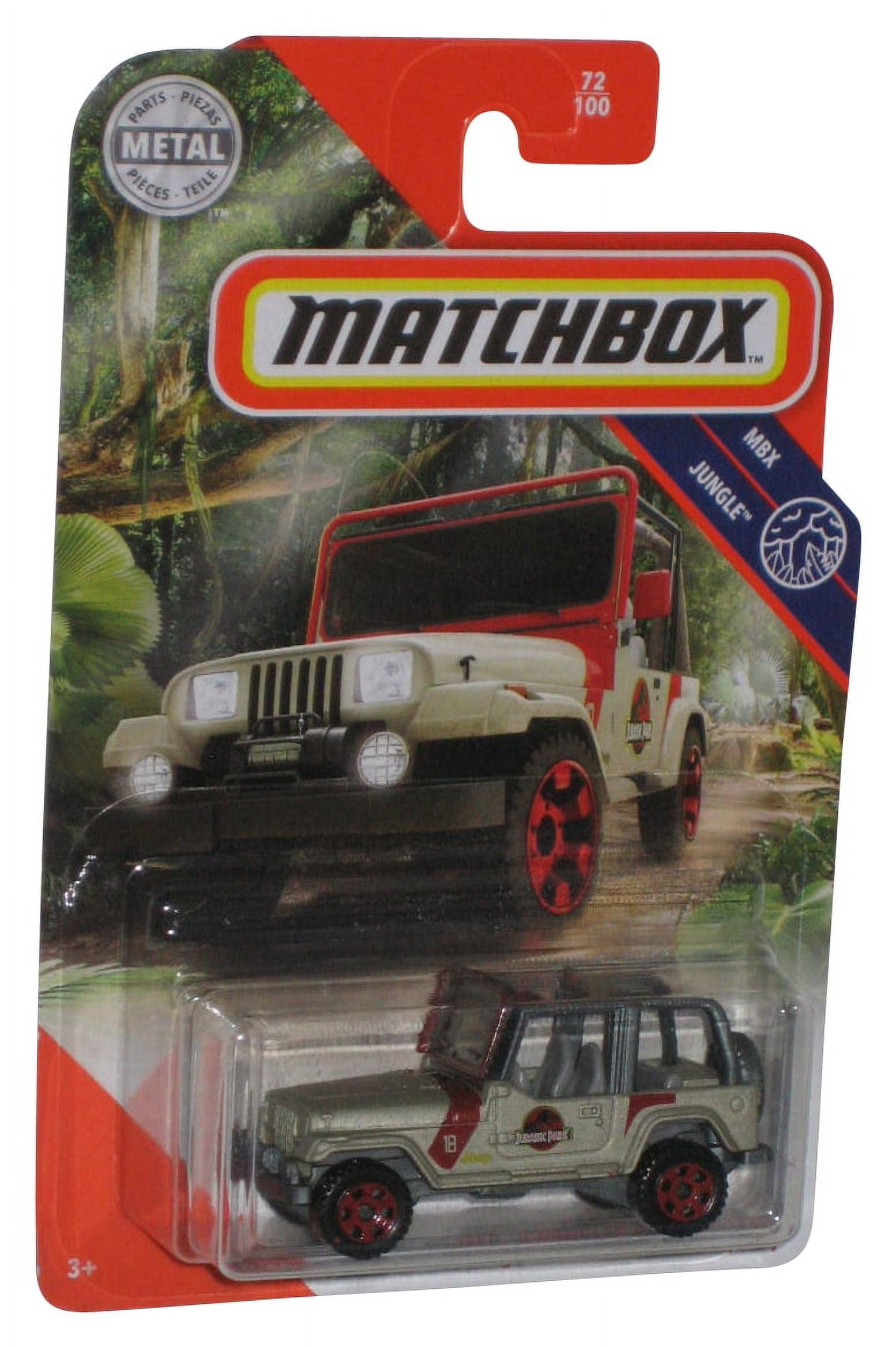 Matchbox MBX Jungle (2019) Gray Jeep Wrangler Rollbar 18# Toy Vehicle ...