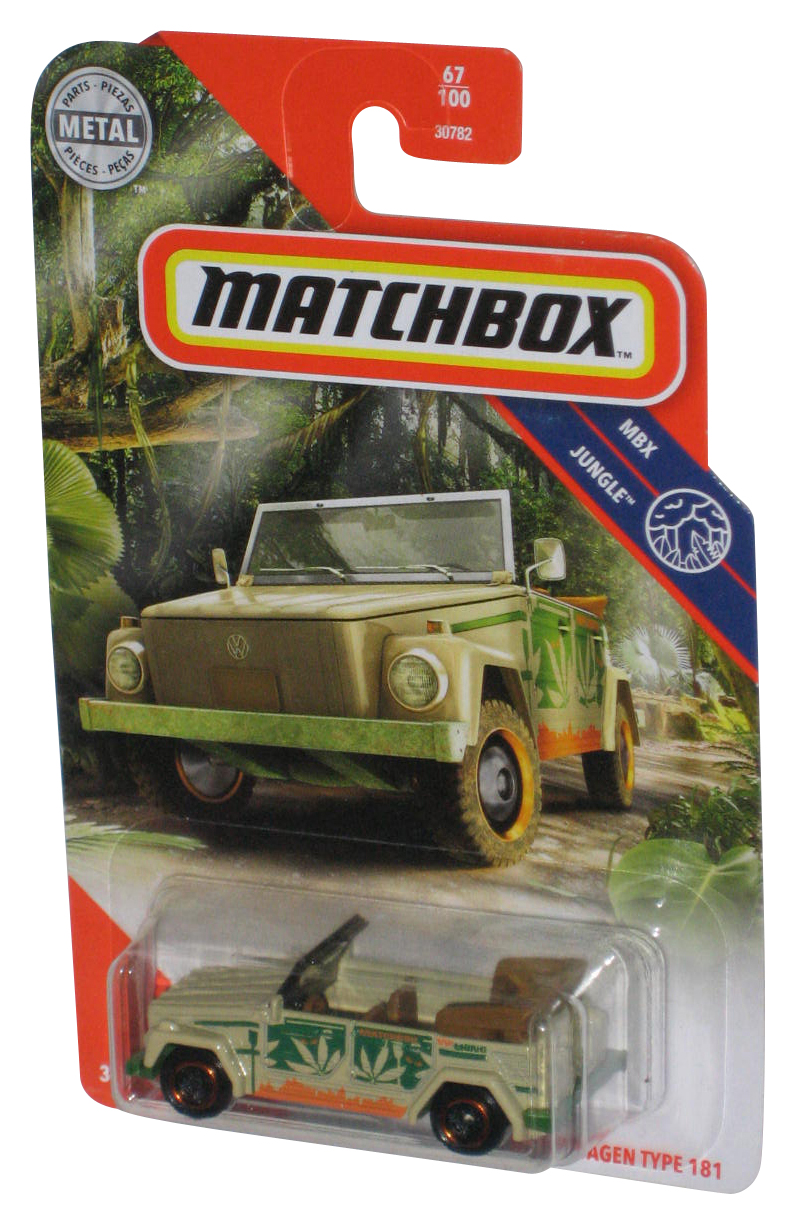 Matchbox MBX Jungle (2020) Green 1974 Volkswagens Type 181 Toy Car 67/ ...