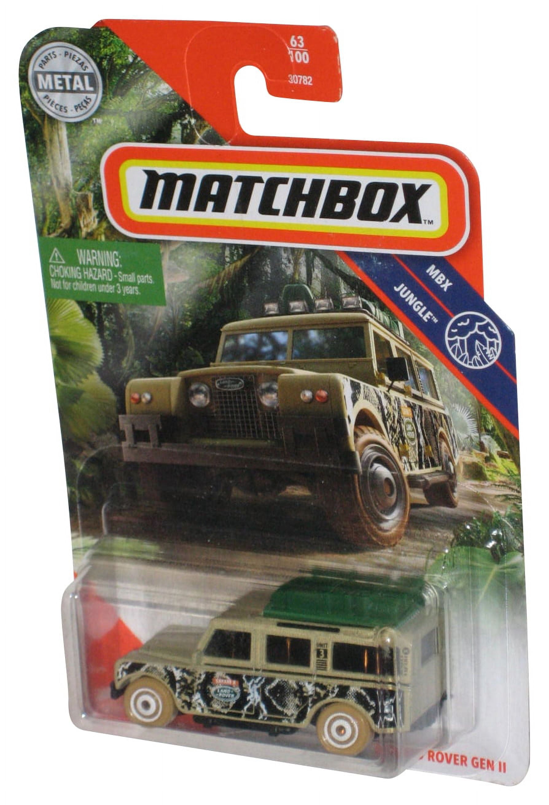 Matchbox MBX Jungle (2020) Green '65 Land Rover Gen II Toy Car 63/100 ...