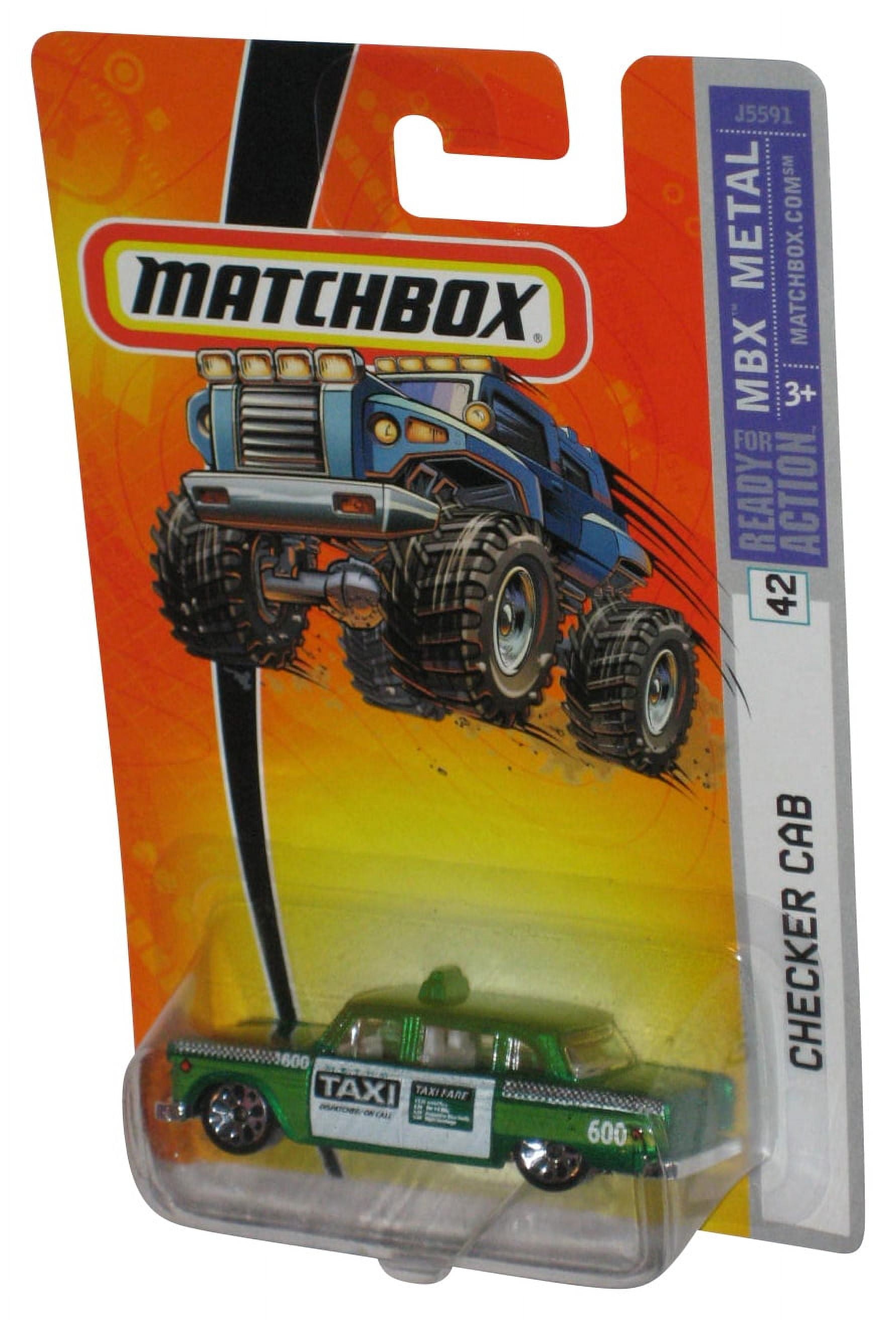 Matchbox MBX Metal (2005) Green Chevy Chevrolet Checker Taxi Cab Toy ...