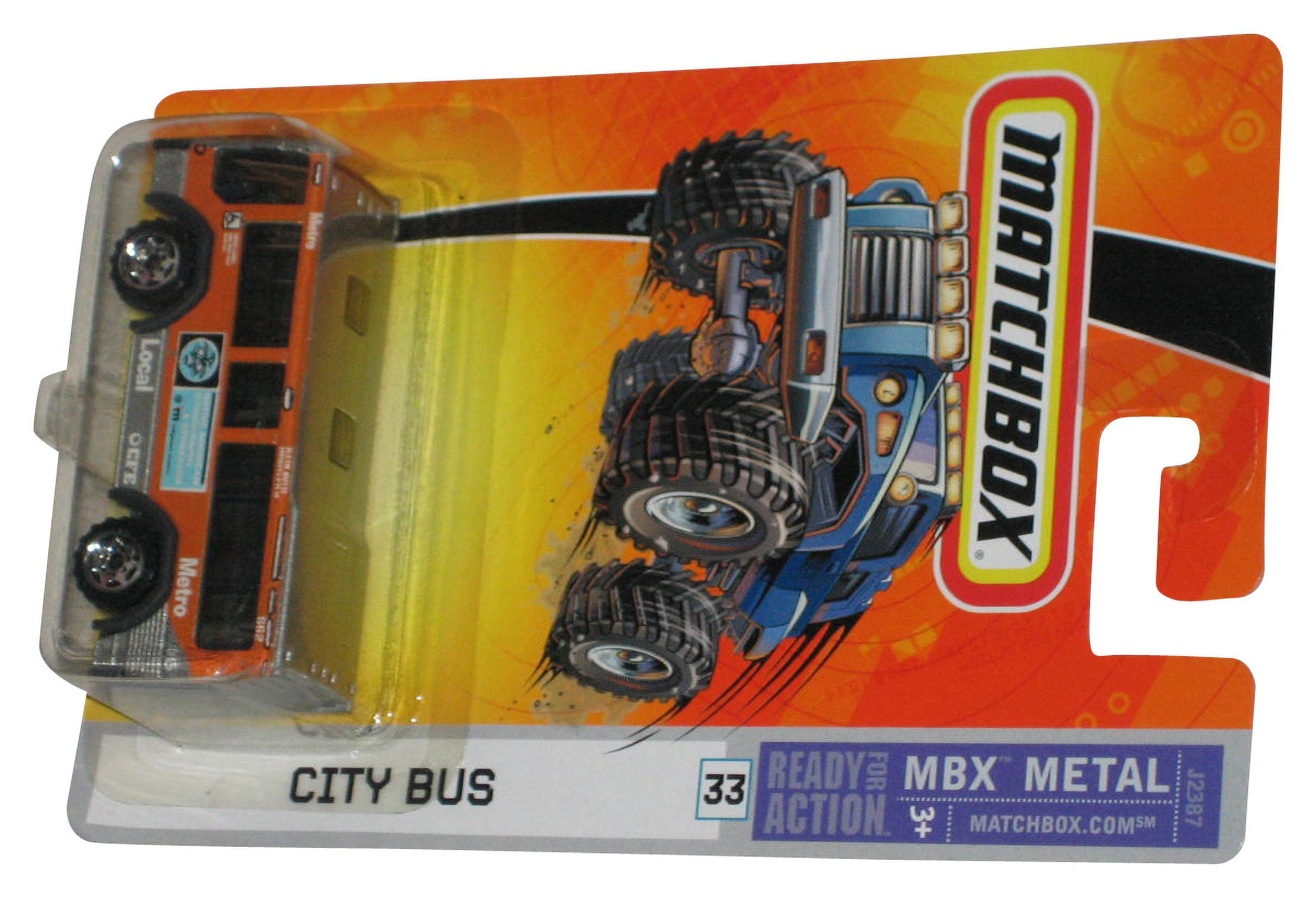 Matchbox MBX Metal (2005) Orange City Bus Metro Toy #33 - Walmart.com