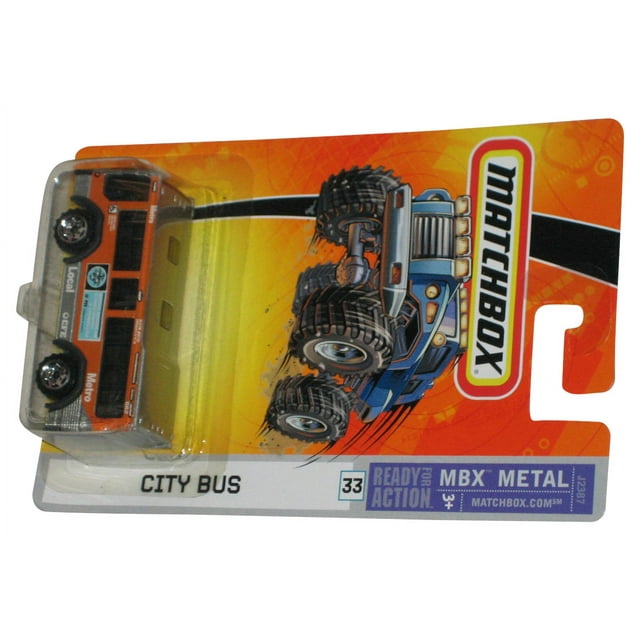 Matchbox MBX Metal (2005) Orange City Bus Metro Toy #33 - Walmart.com