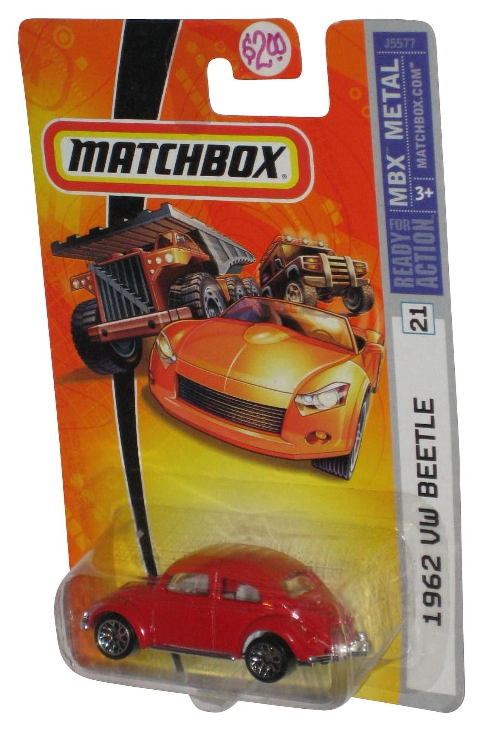 Matchbox MBX Metal (2005) Red 1962 VW Beetle Toy Car #21 - (Cracked ...
