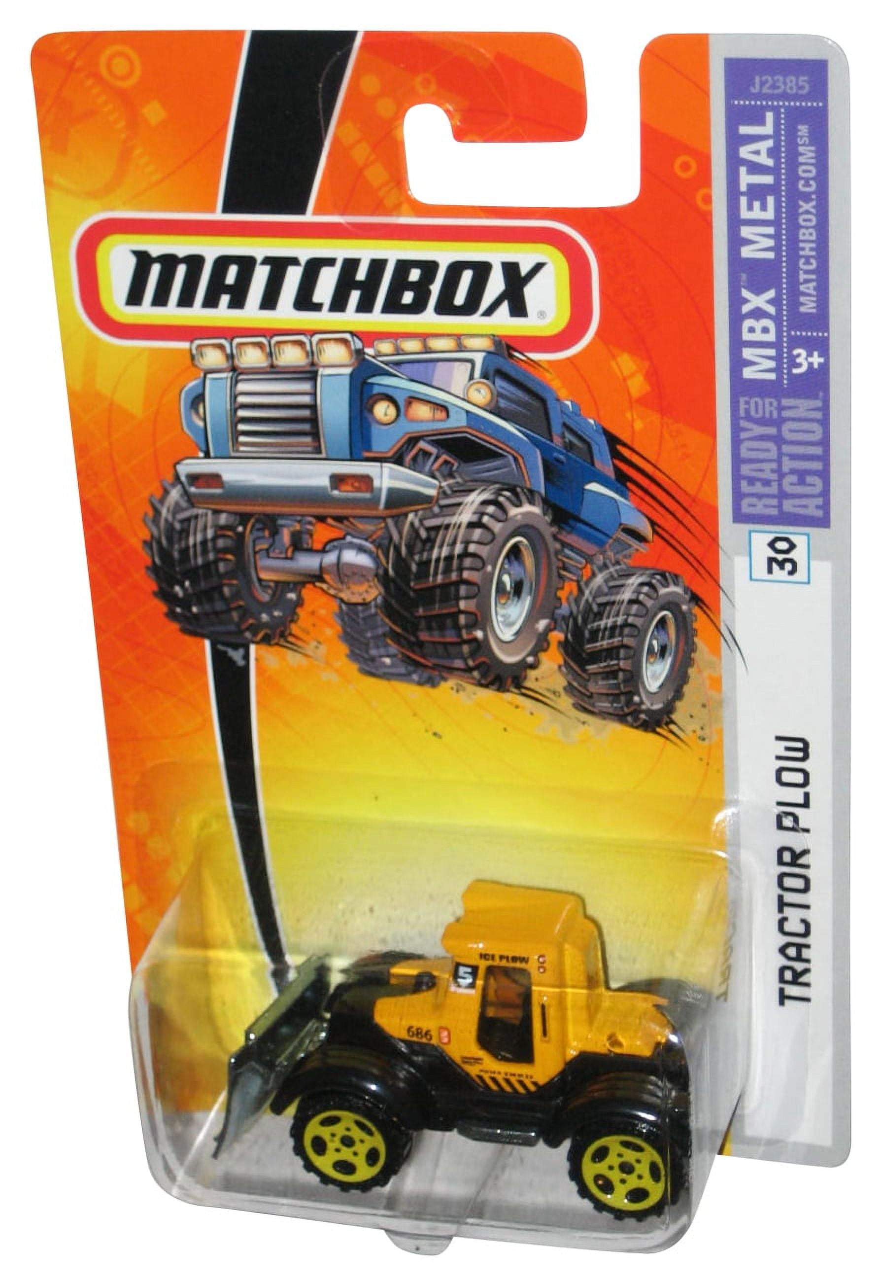 Matchbox MBX Metal (2005) Yellow Tractor Plow Toy Vehicle #30 - (Yellow ...