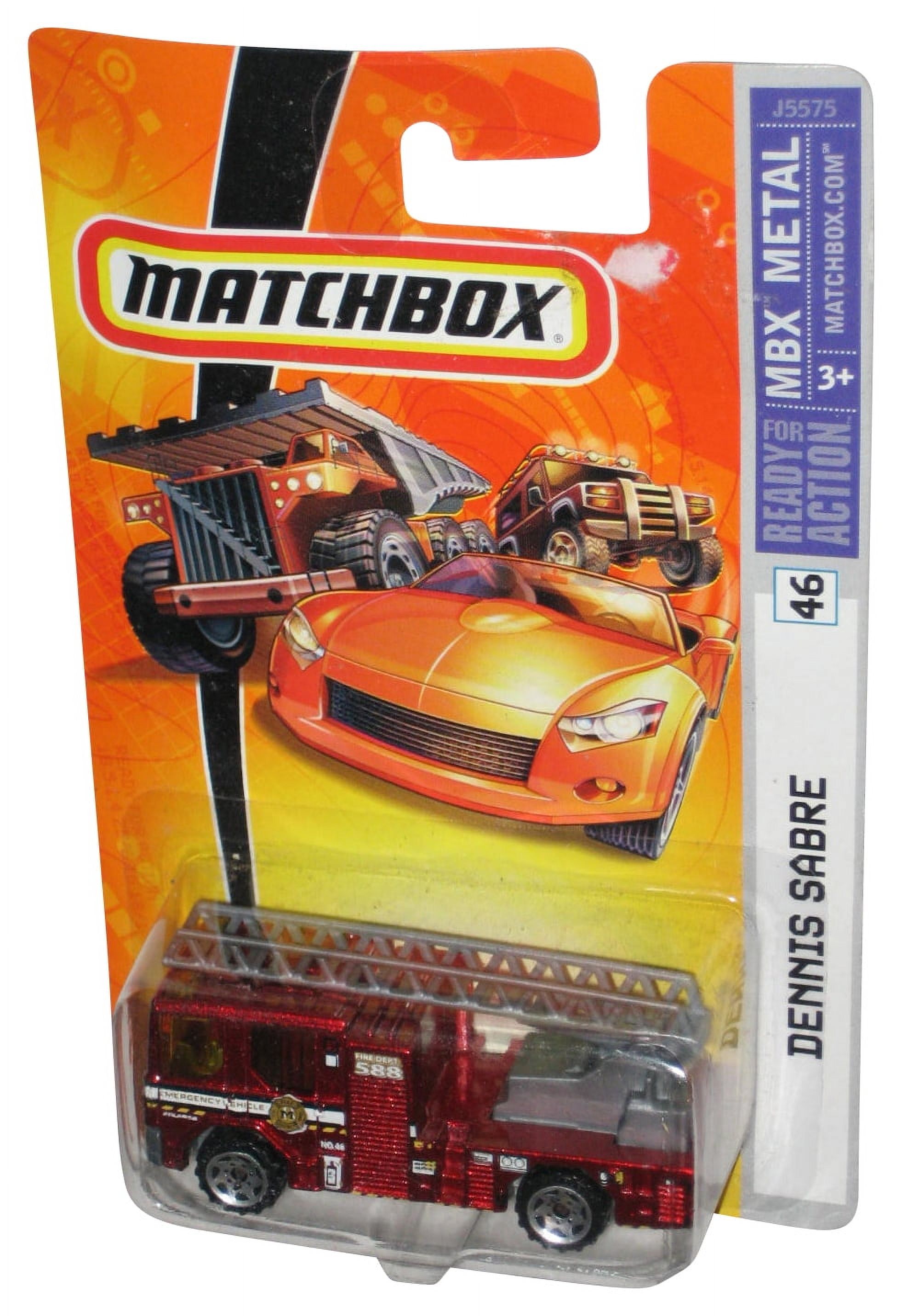 Matchbox MBX Metal (2006) Red Dennis Sabre Red Metallic Fire Engine ...