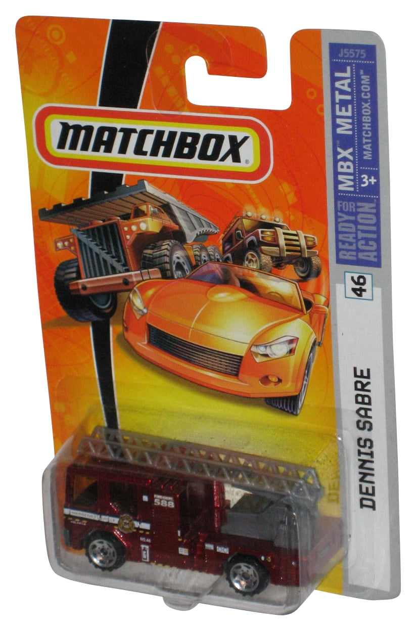 Matchbox MBX Metal (2006) Red Dennis Sabre Red Metallic Fire Engine ...
