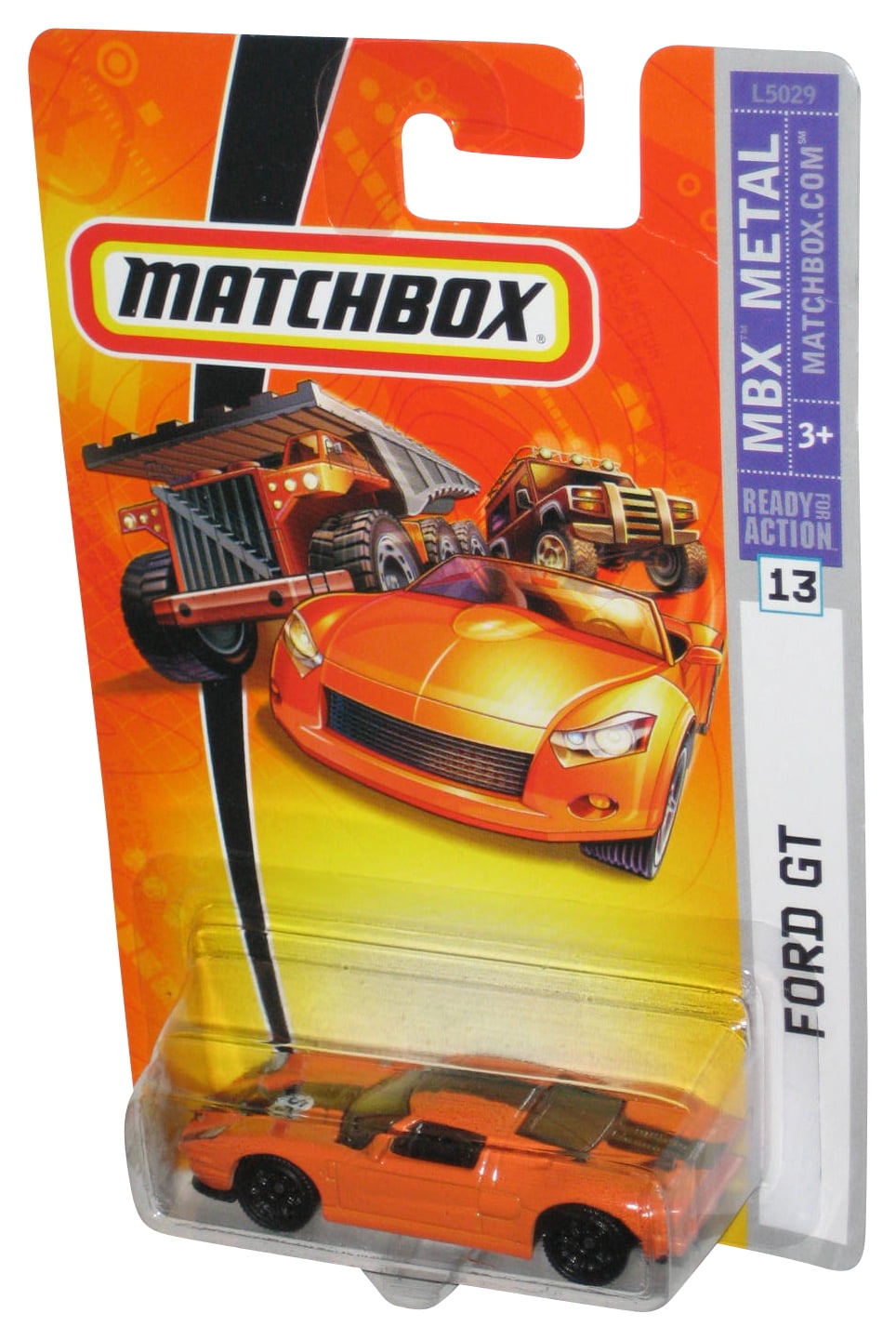 Matchbox MBX Metal (2007) Ford GT Orange Toy Car #13 - Walmart.com