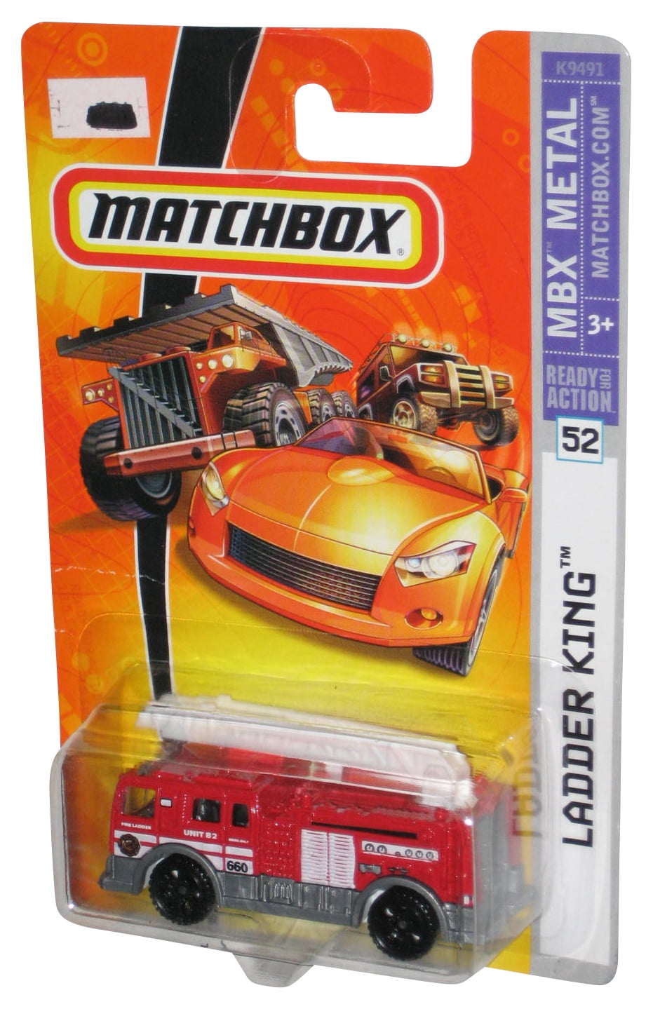 Matchbox MBX Metal (2007) Mattel Red Ladder King Toy Truck #52 ...