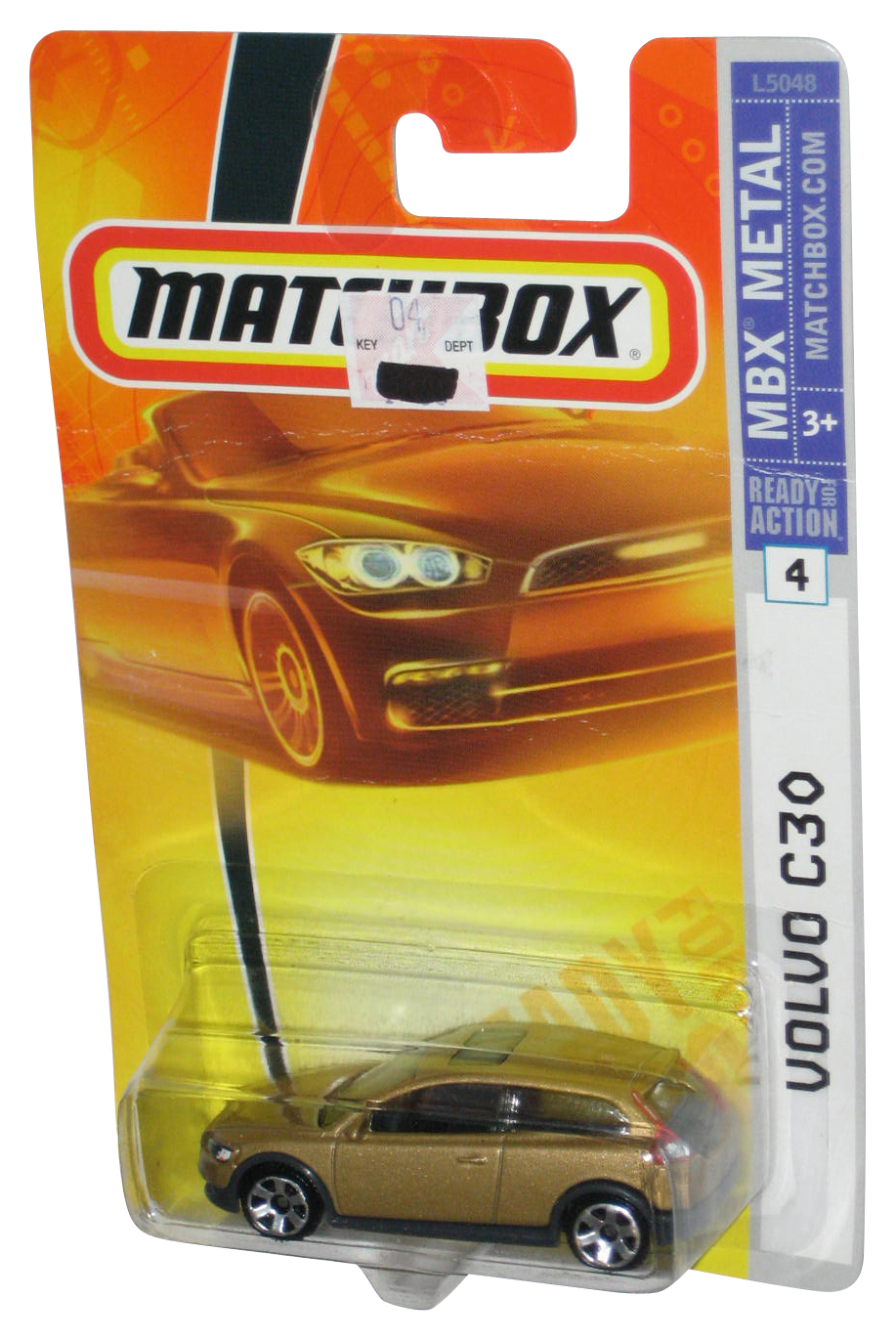 Matchbox MBX Metal (2007) Mattel Volvo C30 Gold Car #4 - Walmart.com