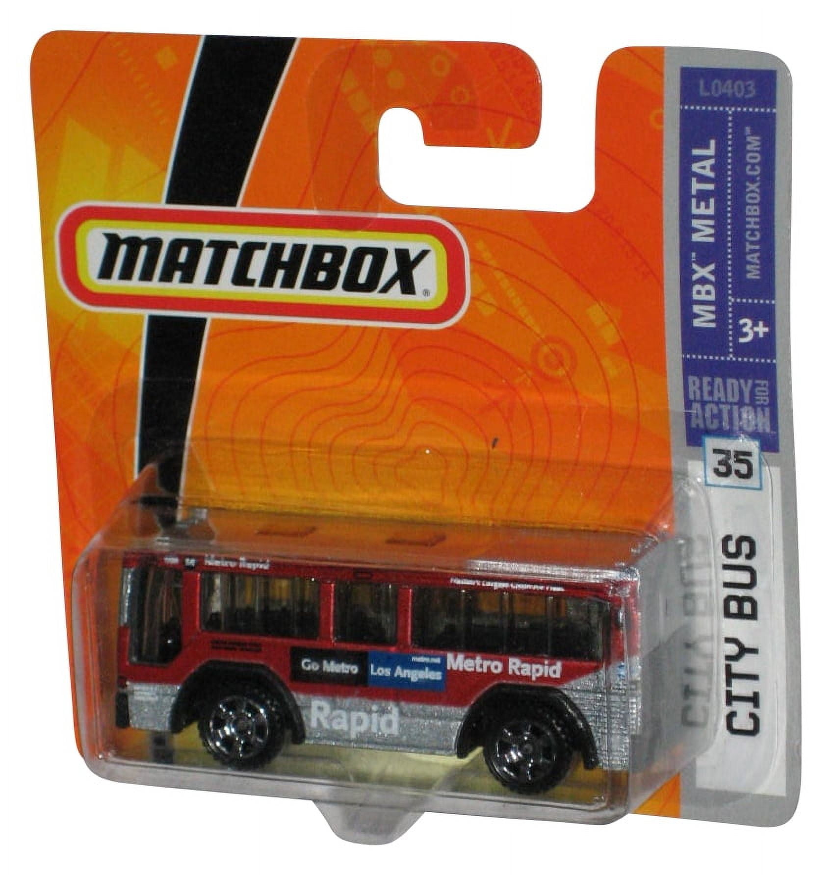 Matchbox MBX Metal (2007) Red City Bus Toy Vehicle #35 - (Short Card ...