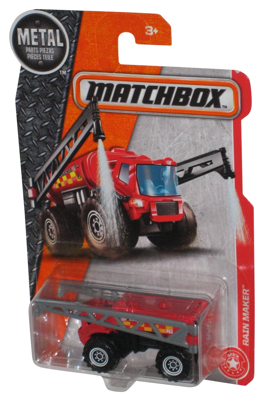 Matchbox MBX Metal Rain Maker (2016) Red Metal Die-Cast Toy 44/125 ...