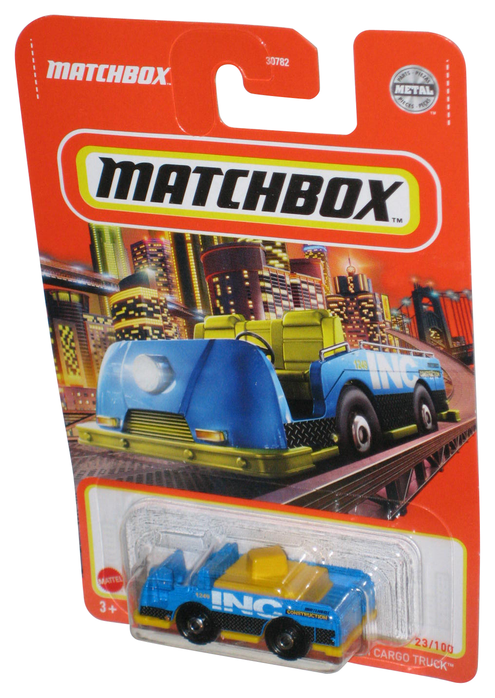 Matchbox MBX Mini Cargo Truck (2021) Mattel Metal Blue Toy 23/100 ...