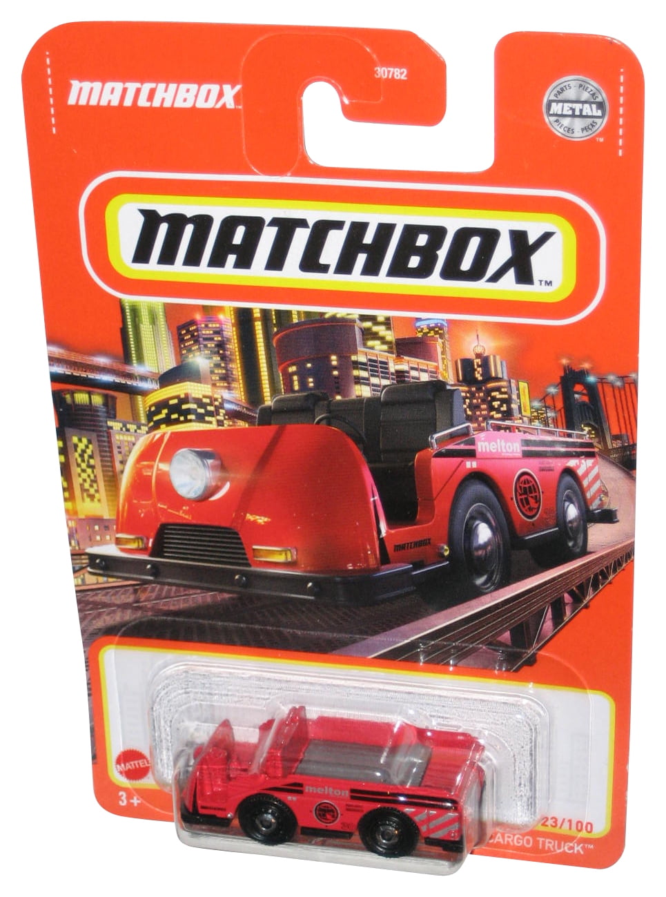 Matchbox MBX Mini Cargo Truck (2021) Red Die-Cast Metal Toy 23/100 ...
