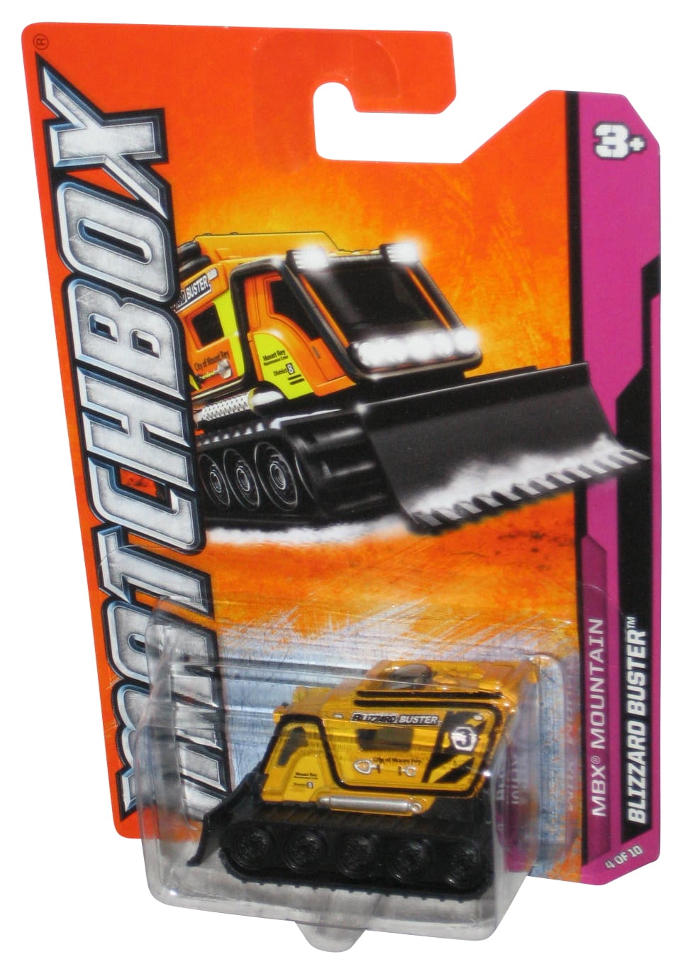 Matchbox MBX Mountain (2011) Yellow Blizzard Buster Toy Vehicle 54/120 ...