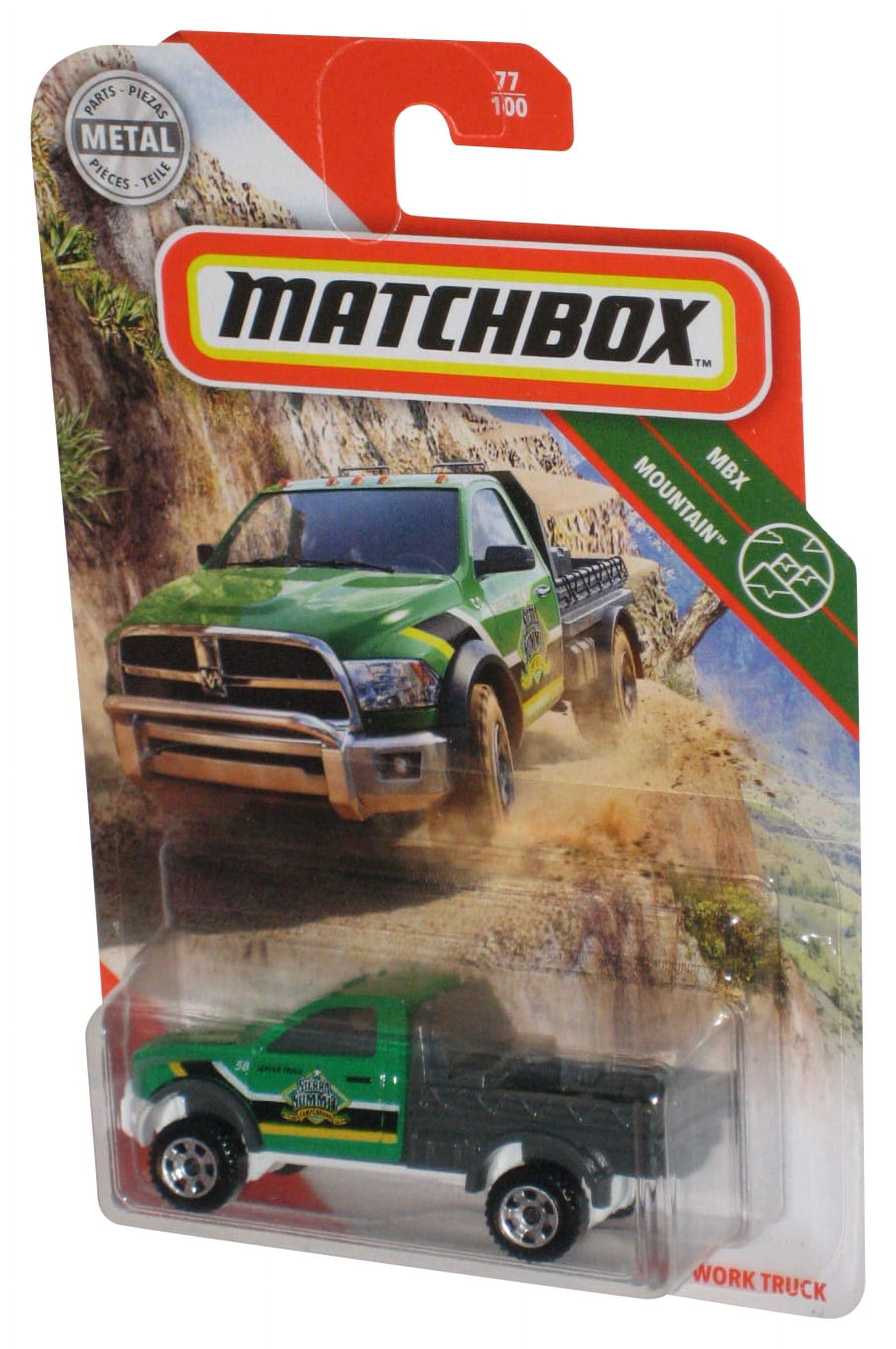 Matchbox MBX Mountain (2019) Green Ram Work Truck Metal Toy 77/100 ...