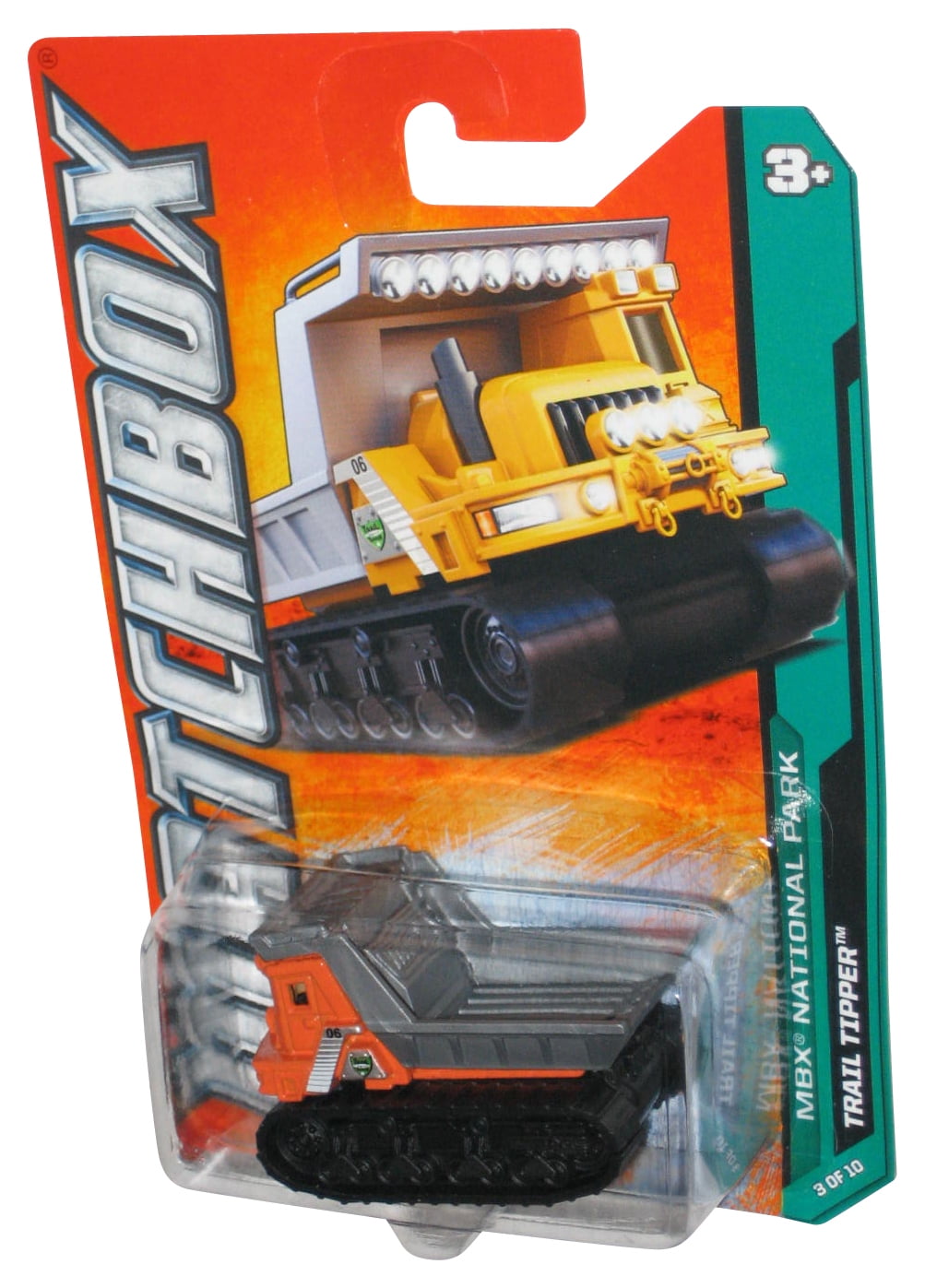 Matchbox MBX National Park (2011) Orange & Gray Trail Tipper ...