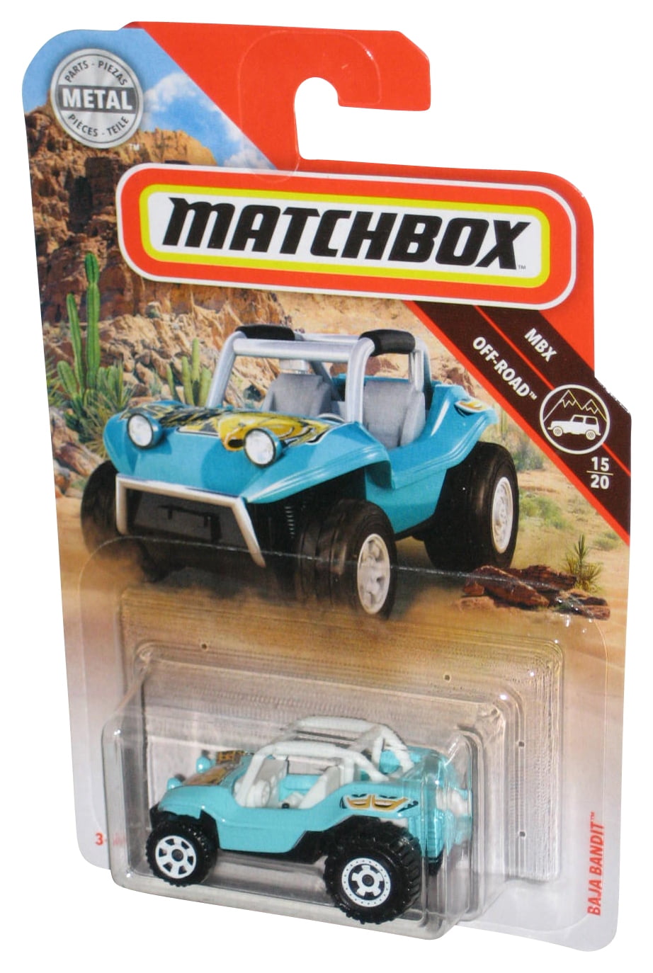Matchbox MBX Off-Road 15/20 (2018) Blue Baja Bandit Toy Car 71/100 ...