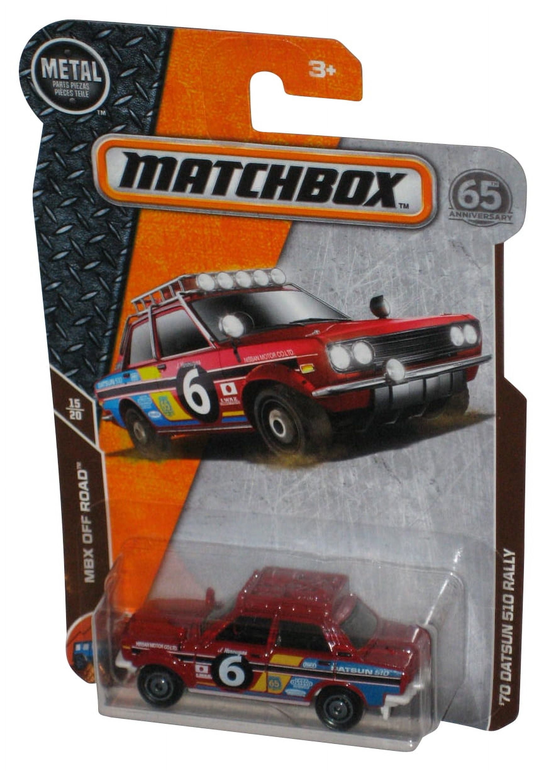 Matchbox MBX Off Road 15/20 (2017) Red '70 Datsun 510 Rally Toy Car 108 ...