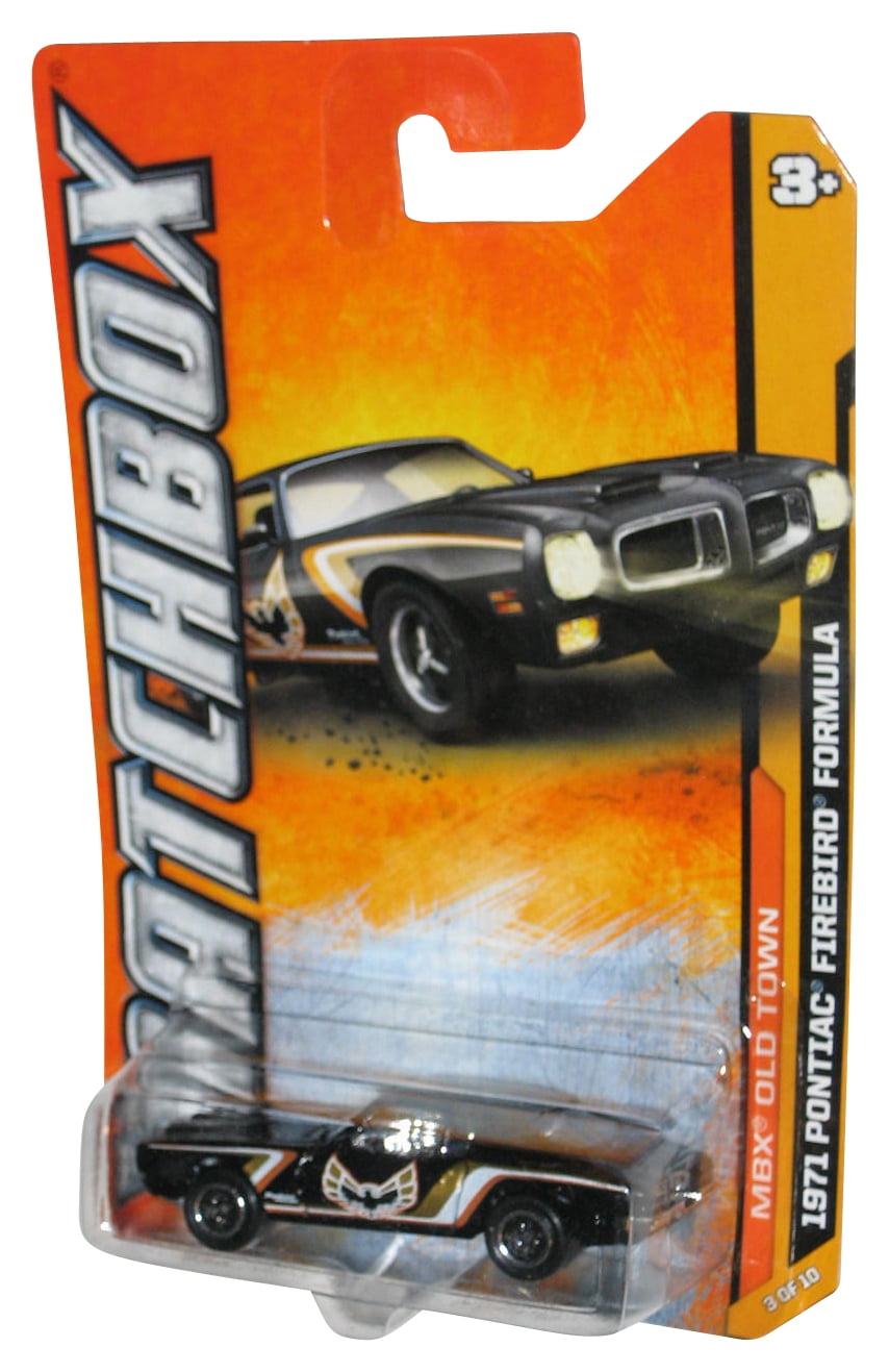 Matchbox MBX Old Town (2011) Black 1971 Pontiac Firebird Formula Toy ...