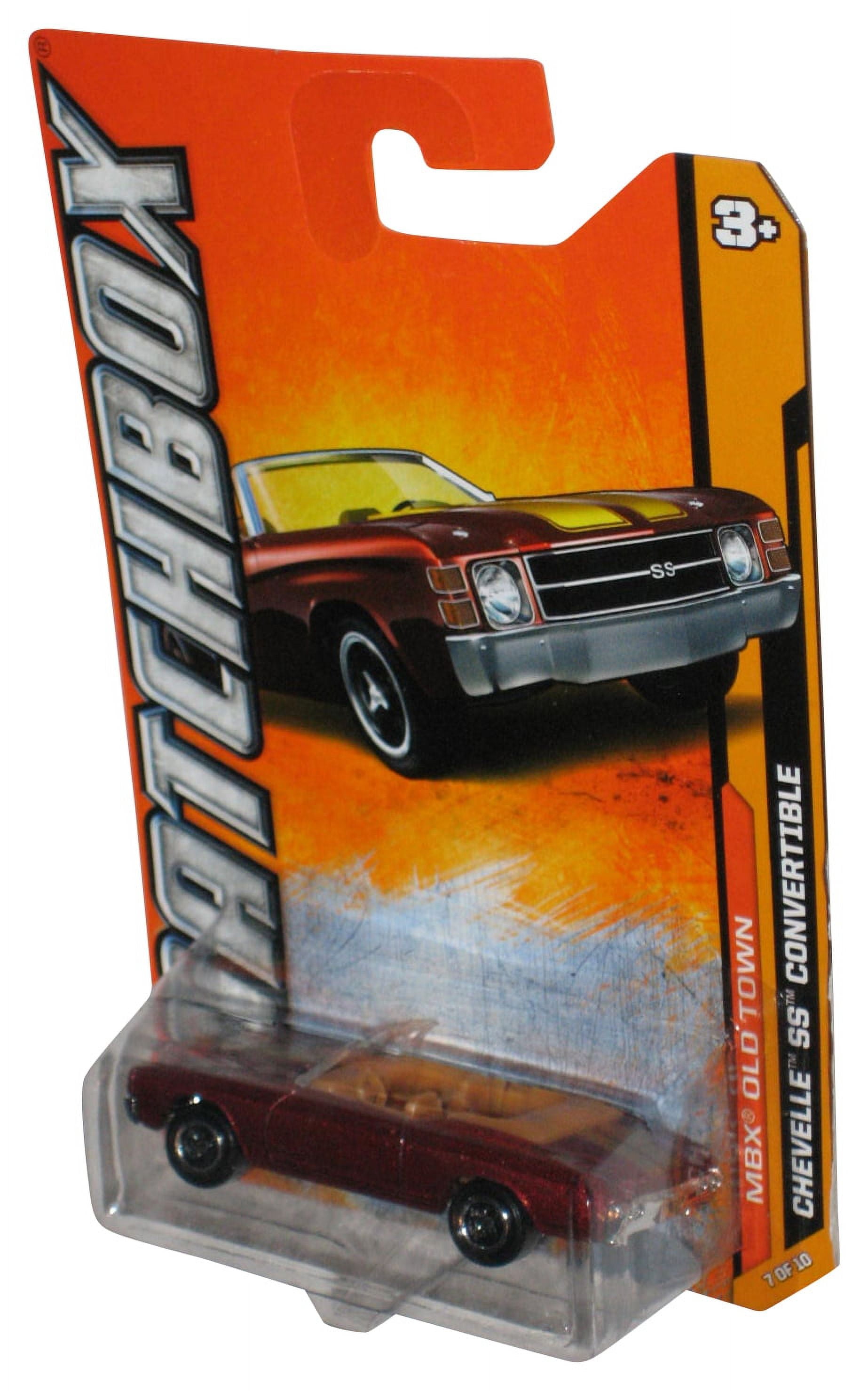 Matchbox MBX Old Town (2011) Red Chevelle SS Convertible Toy Car 67/120 ...