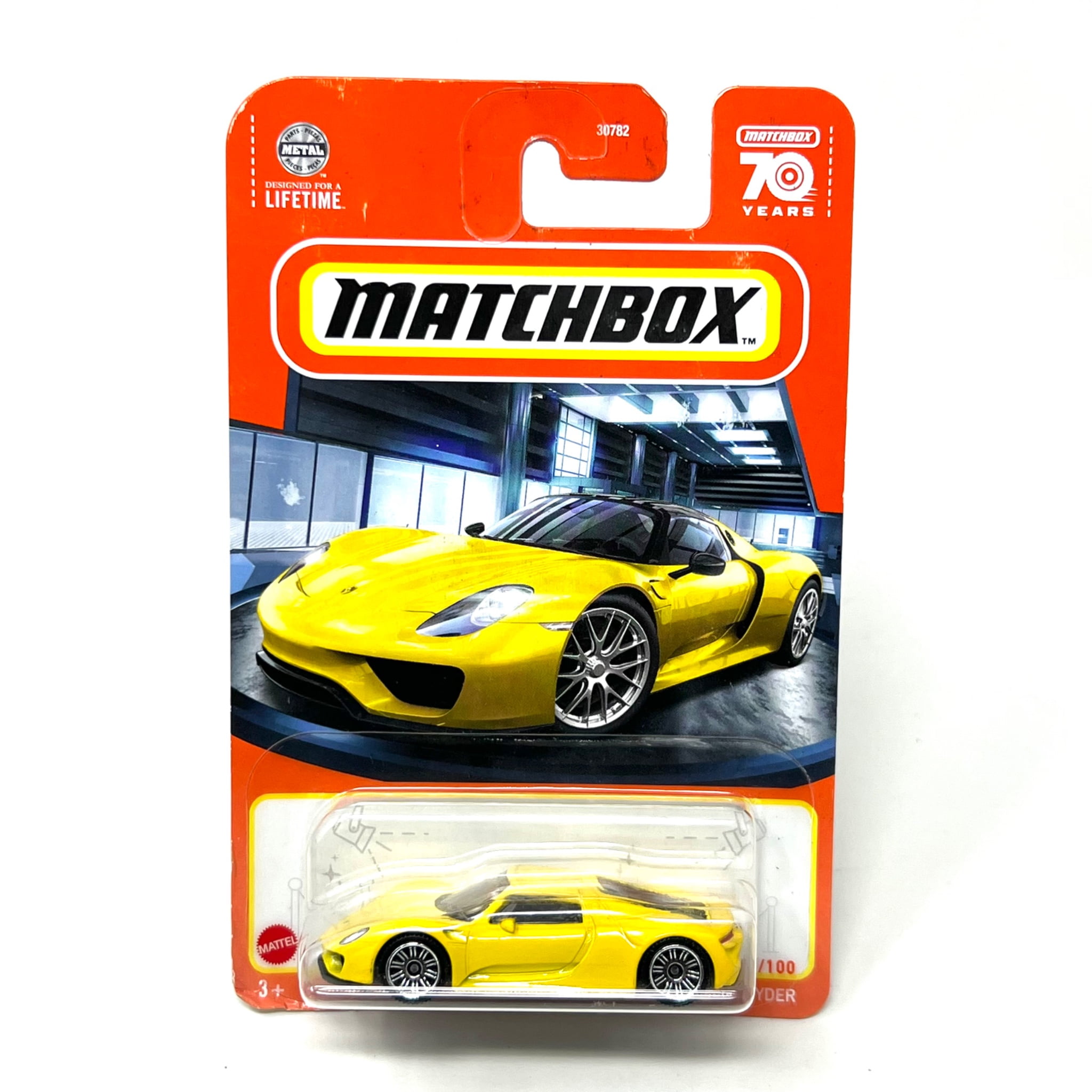 Matchbox MBX Porsche 918 Spyder Yellow 1:64 Scale - Walmart.com