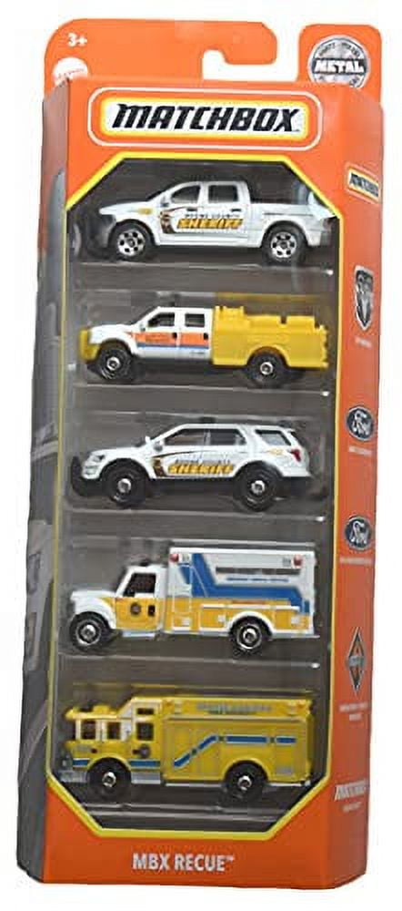 Matchbox 5-Pack 2021 MBX Rescue - Walmart.com