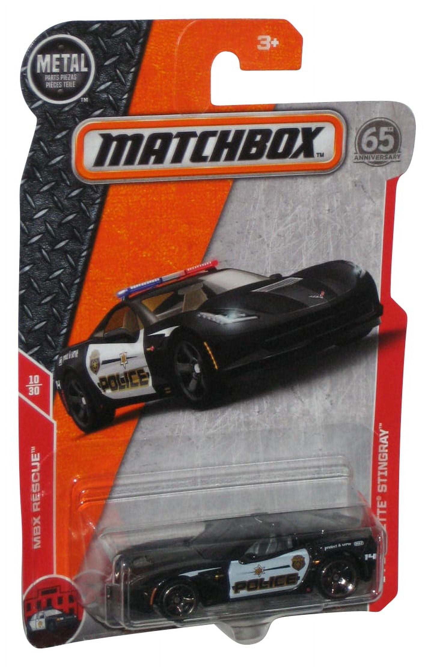 Matchbox MBX Rescue 10/30 (2017) Black Police '14 Corvette Stingray Car ...