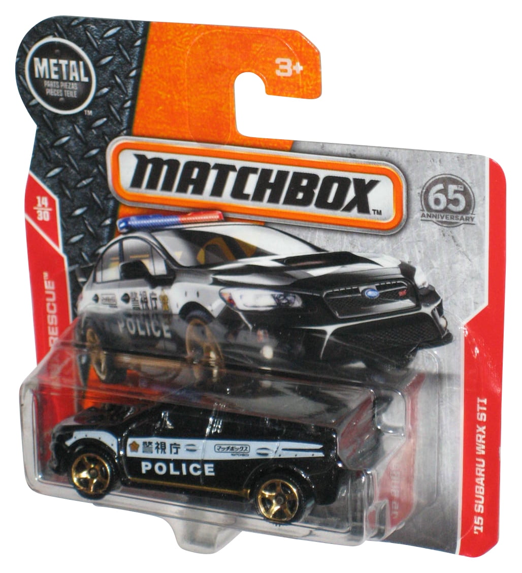 Matchbox MBX Rescue 14/30 (2017) Black Police '15 Subaru WRX STI Car 67 ...